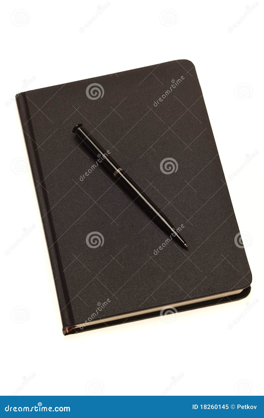 Pen on a dark notebook stock image. Image of document - 18260145
