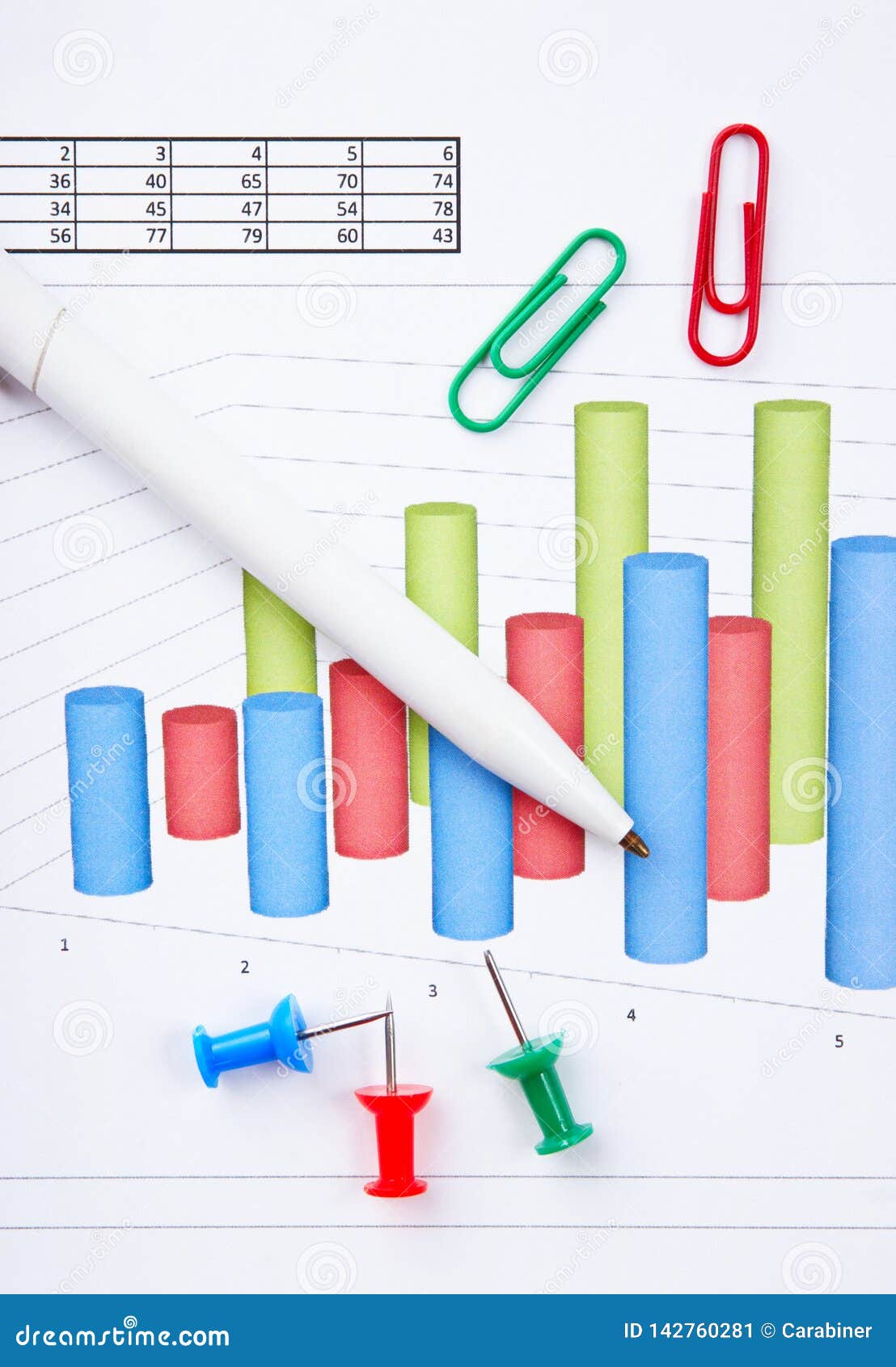 Pen and diagram stock image. Image of wealth, market - 142760281