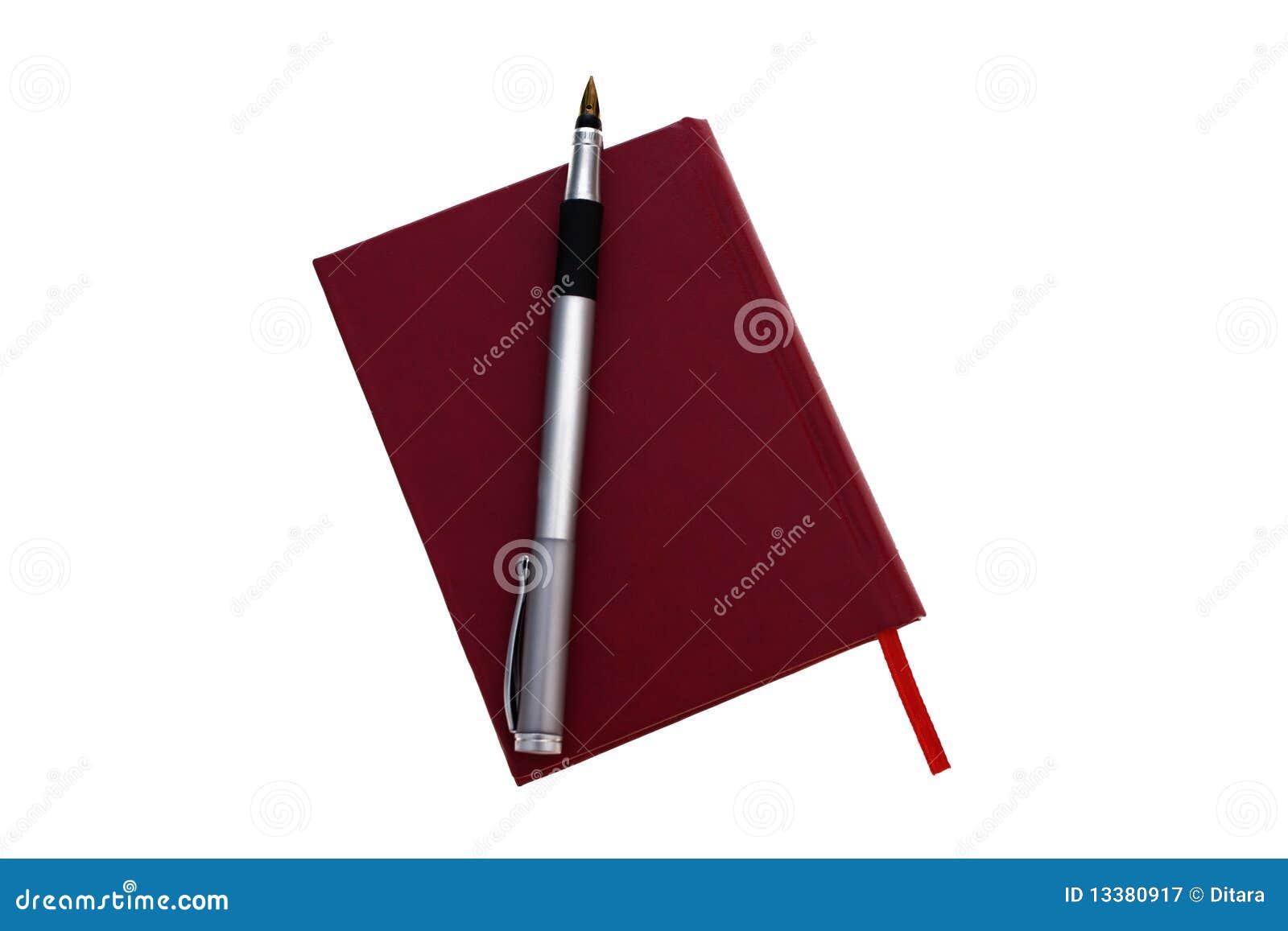 Pen and diary stock image. Image of document, checklist - 13380917