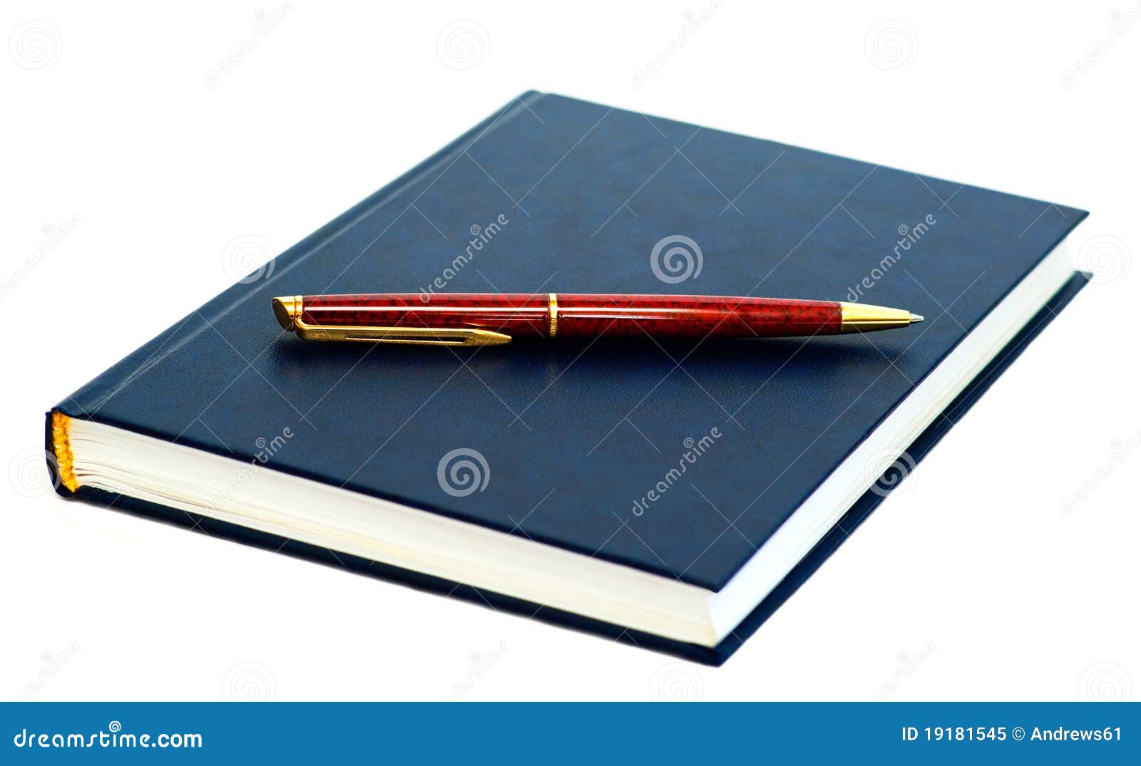 Pen with the diary stock image. Image of business, accessories - 19181545