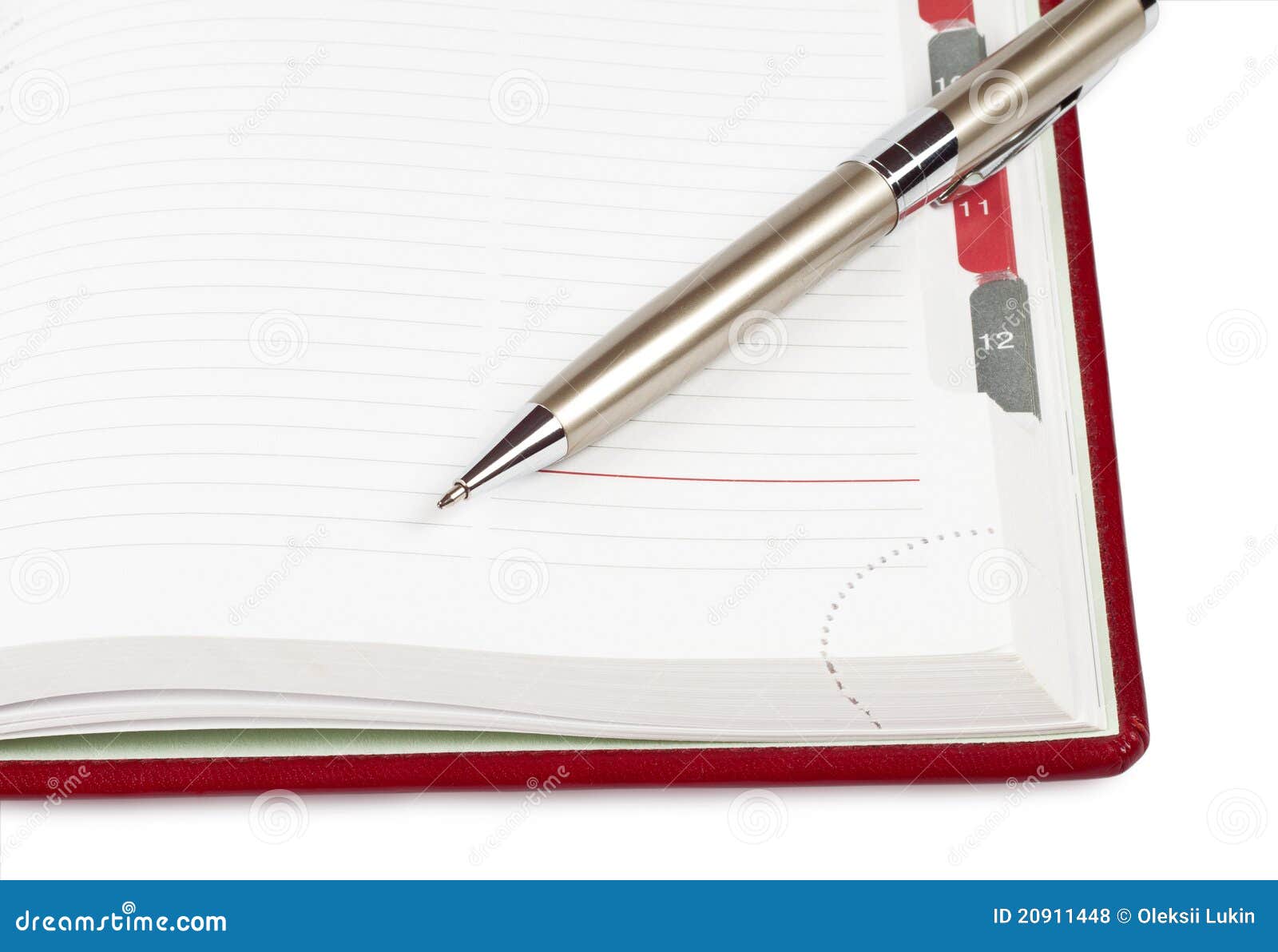 Pen on a diary stock photo. Image of white, date, objects - 20911448