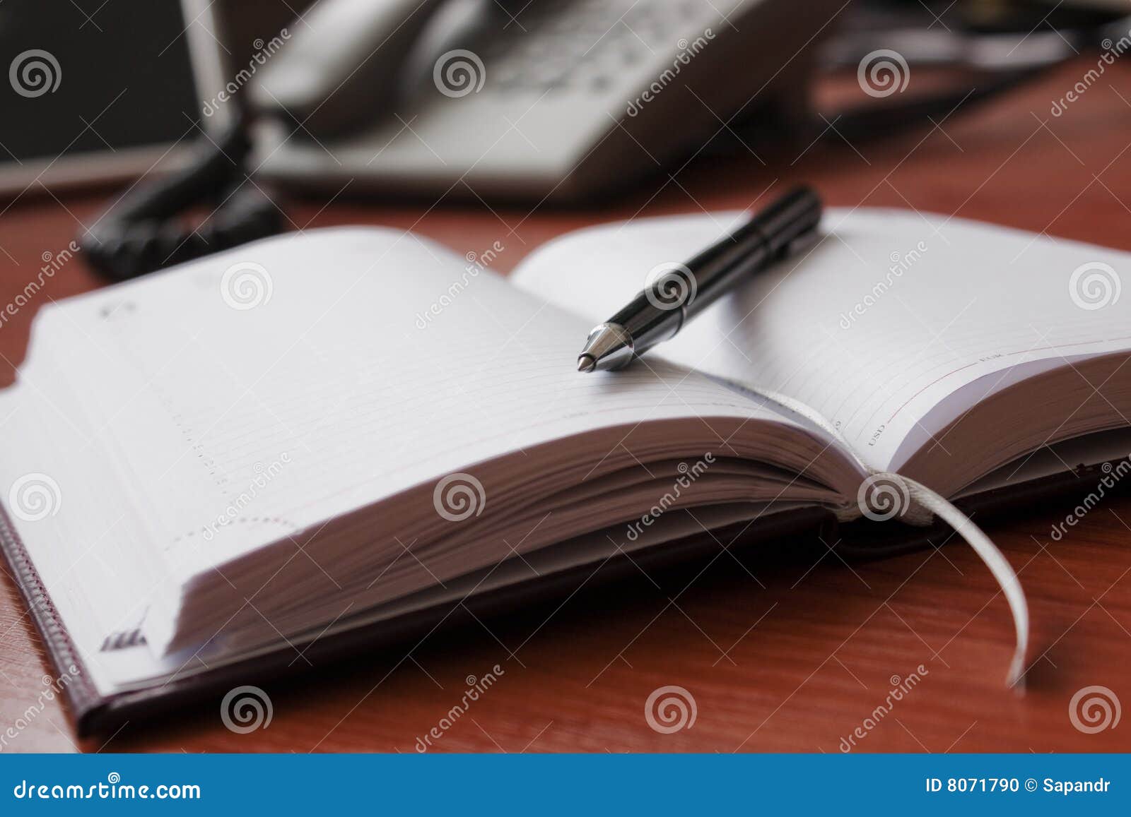 Pen and diary stock photo. Image of office, planing, time - 8071790