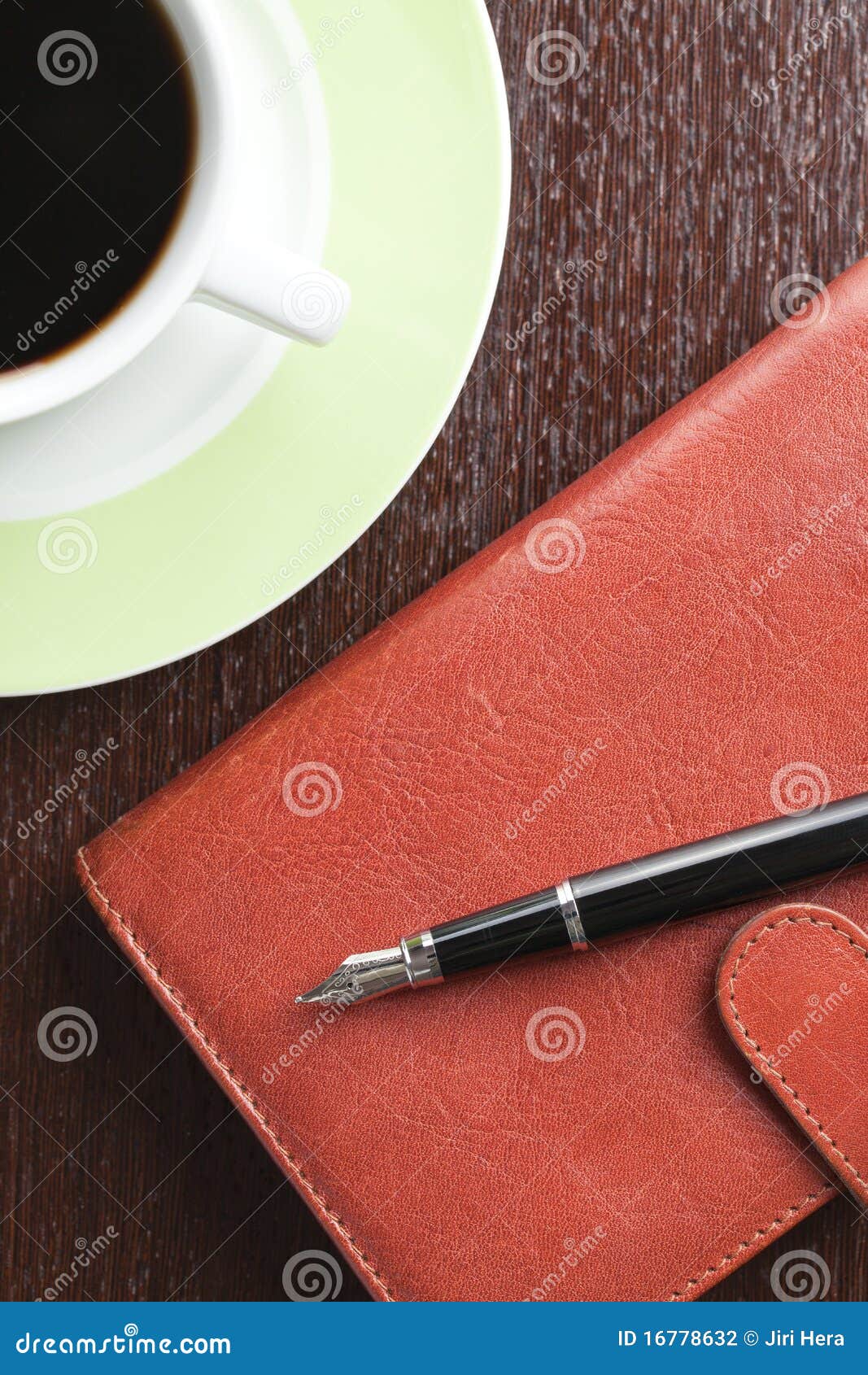 Pen on Diary and Coffee Mug Stock Photo - Image of paperwork, saucer ...