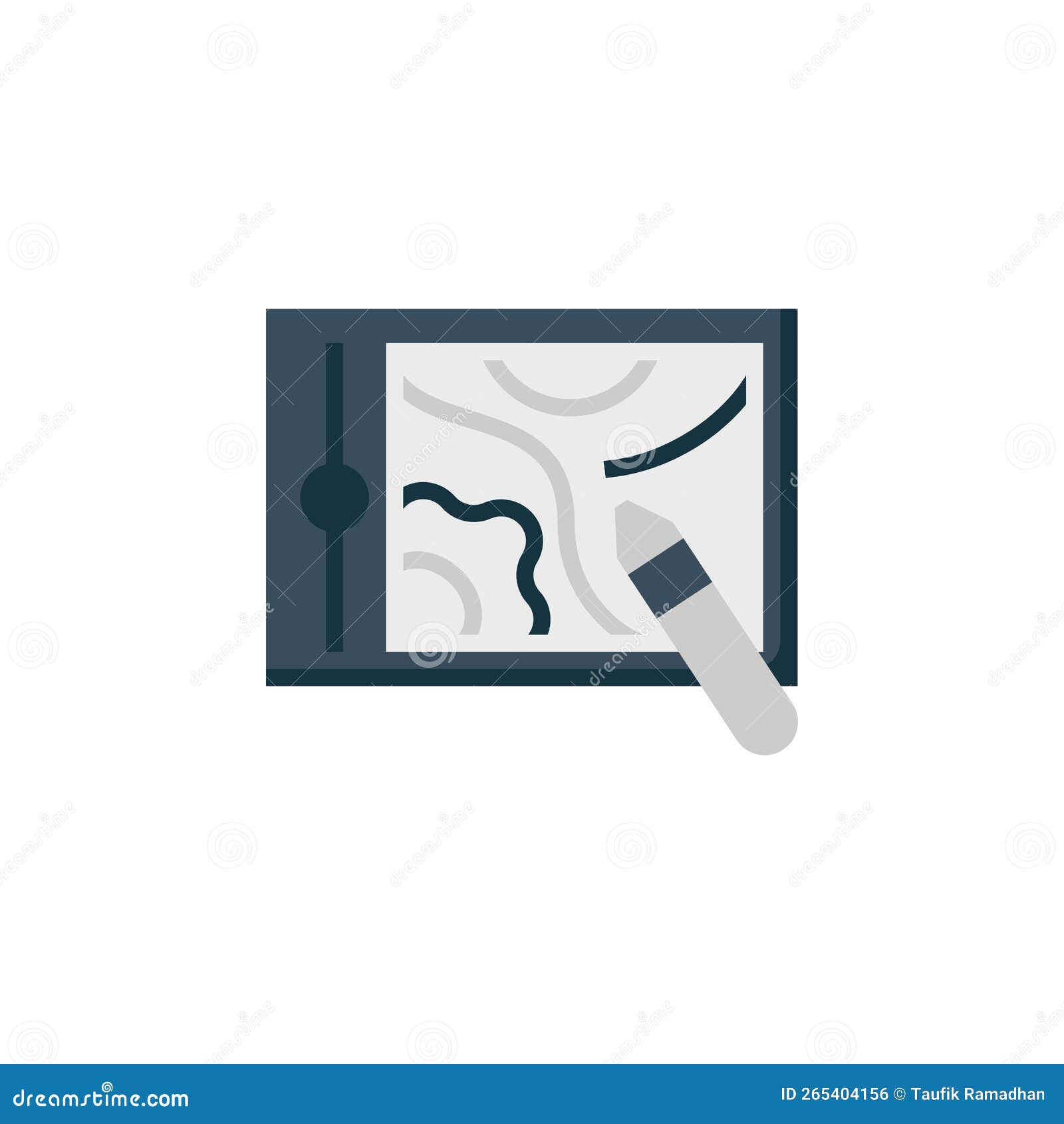 Pen Display Vector Icon. Computer Component Icon Flat Style. Perfect ...