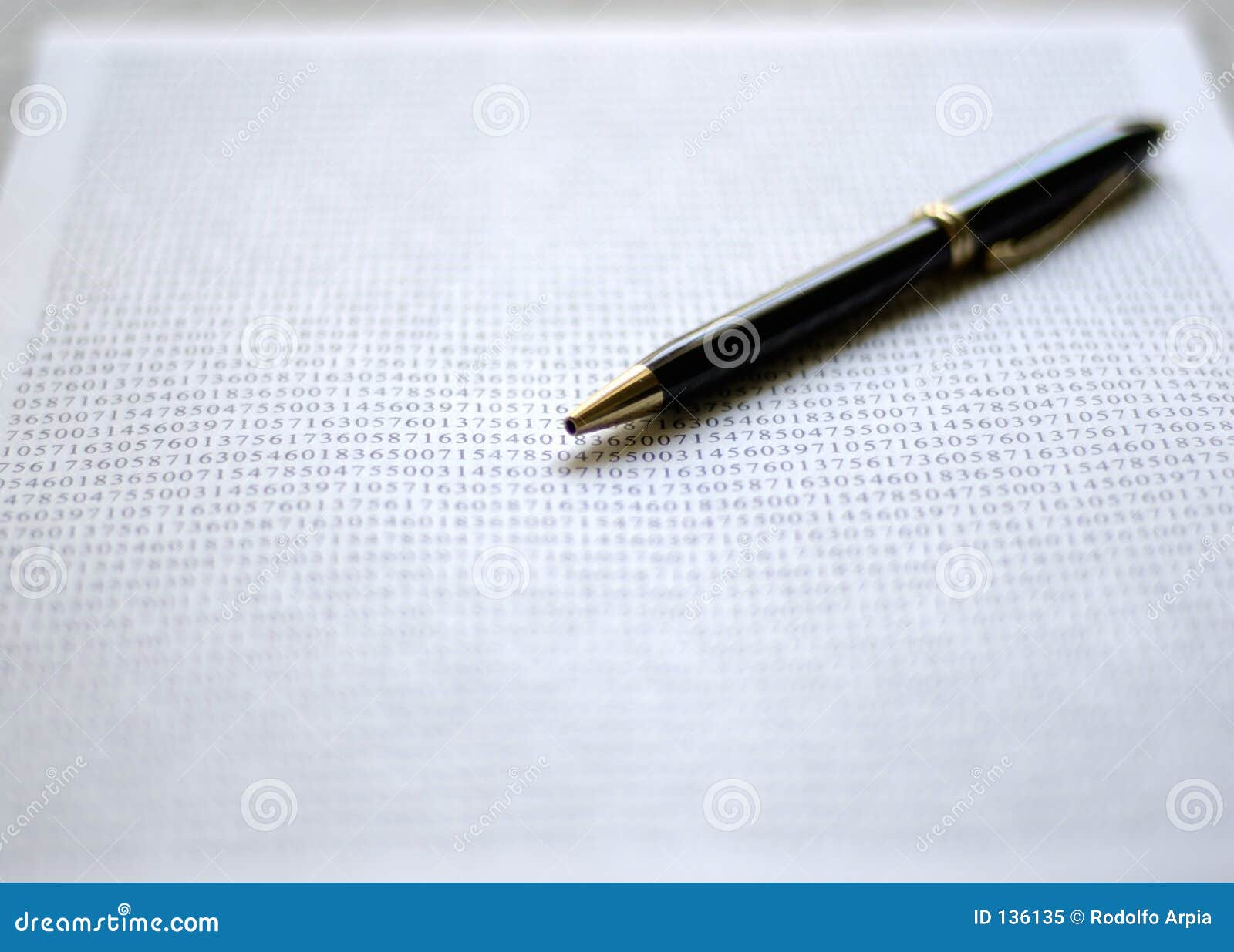Pen on document stock image. Image of cross, point, ball - 136135