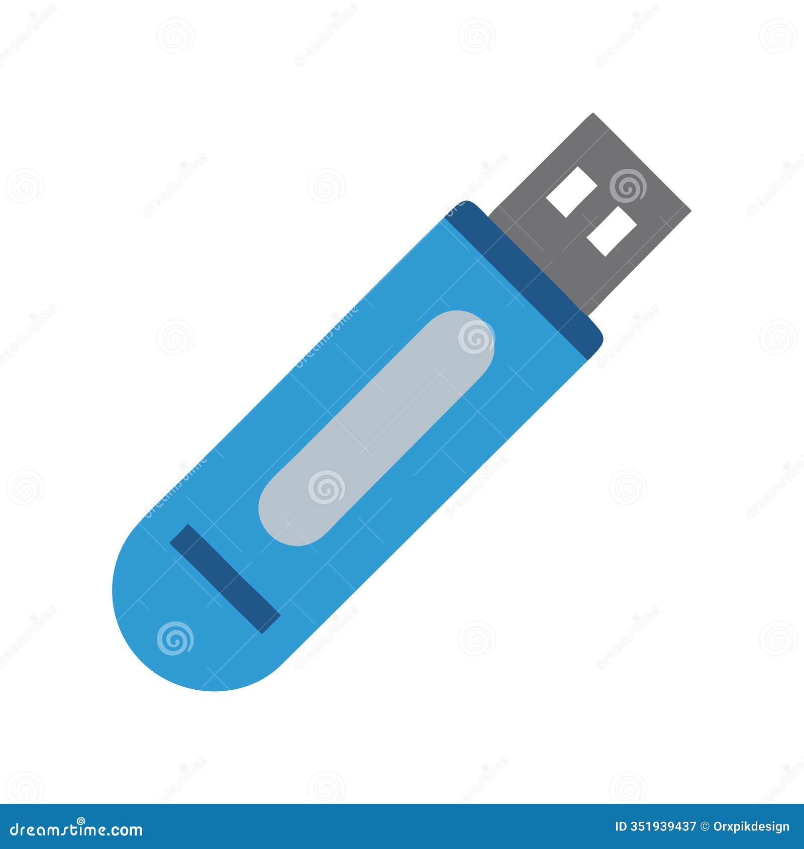 Pen Drive Icon for Data Storage Stock Vector - Illustration of ...