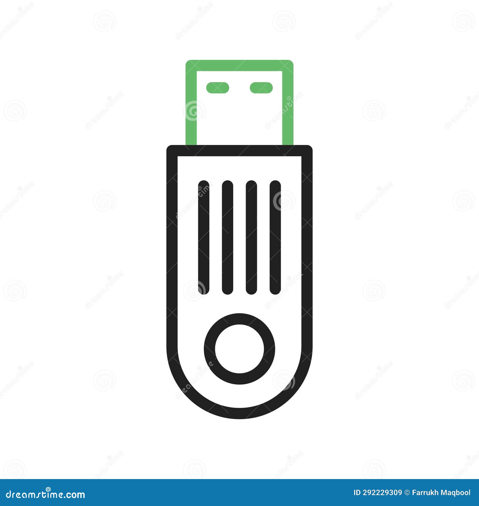 Pen Drive Icon Vector Image. Stock Vector - Illustration of symbol ...