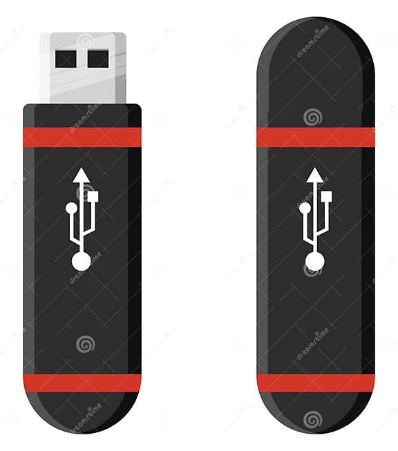 Pen drive, icon stock vector. Illustration of icon, transfer - 261372366