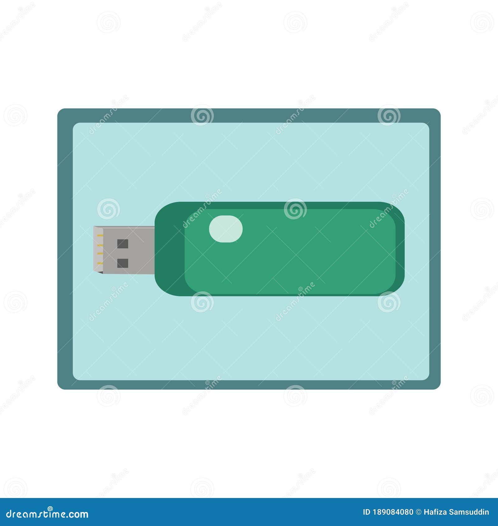 Pen Drive. Vector Illustration Decorative Design Stock Vector ...
