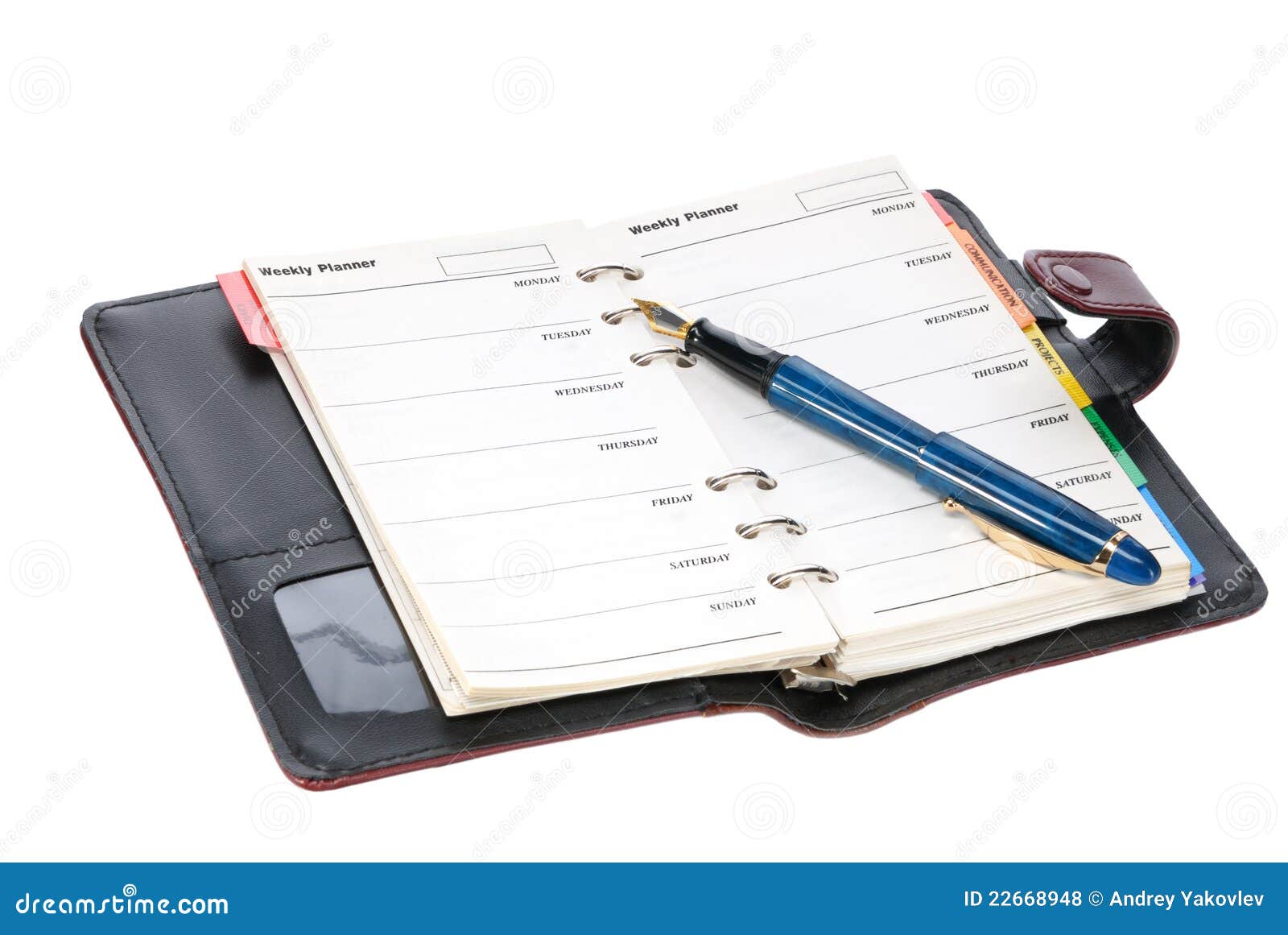 Pen en agenda stock foto. Image of document, persoonlijk - 22668948