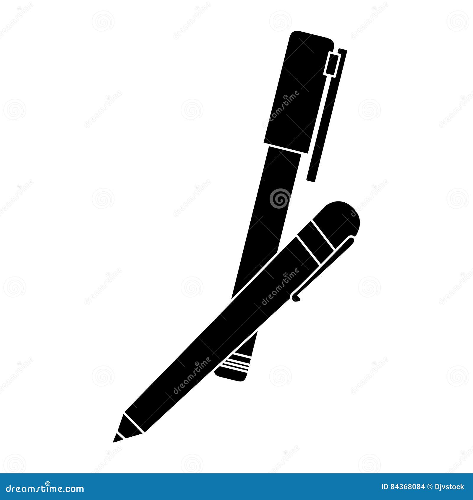 Pen En Tellerspictogrambeeld Stock Illustratie - Illustration of scherp ...