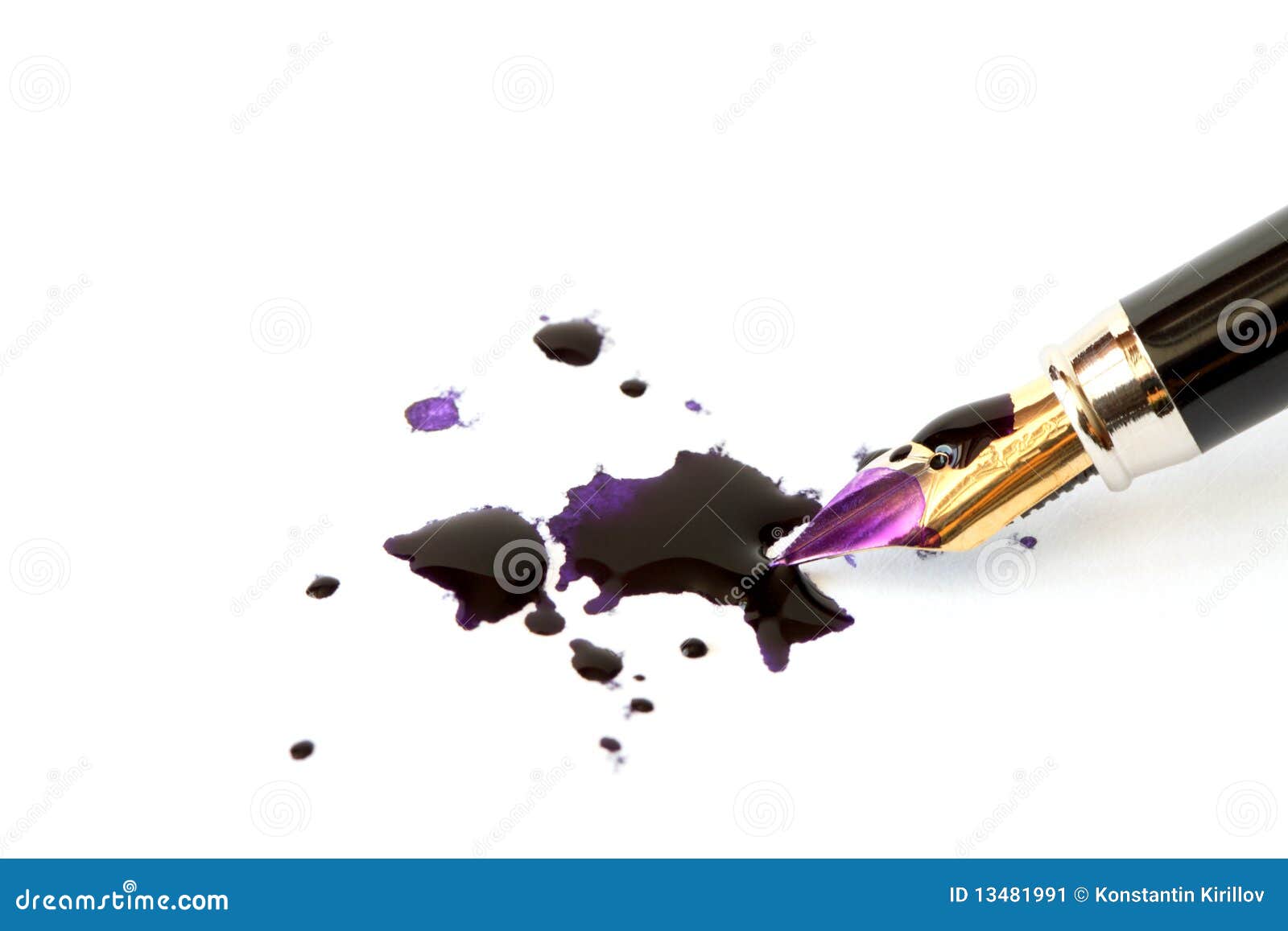 Pen en Vlekken stock afbeelding. Image of inkt, vlek - 13481991