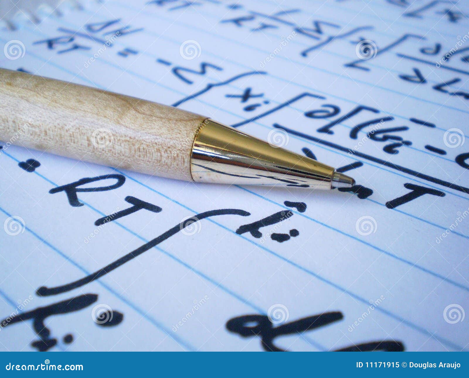 Pen and Equations stock image. Image of science, equation - 11171915