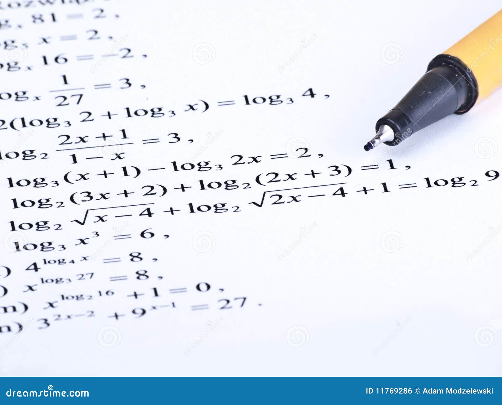 Pen figures math on white stock photo. Image of professional - 11769286