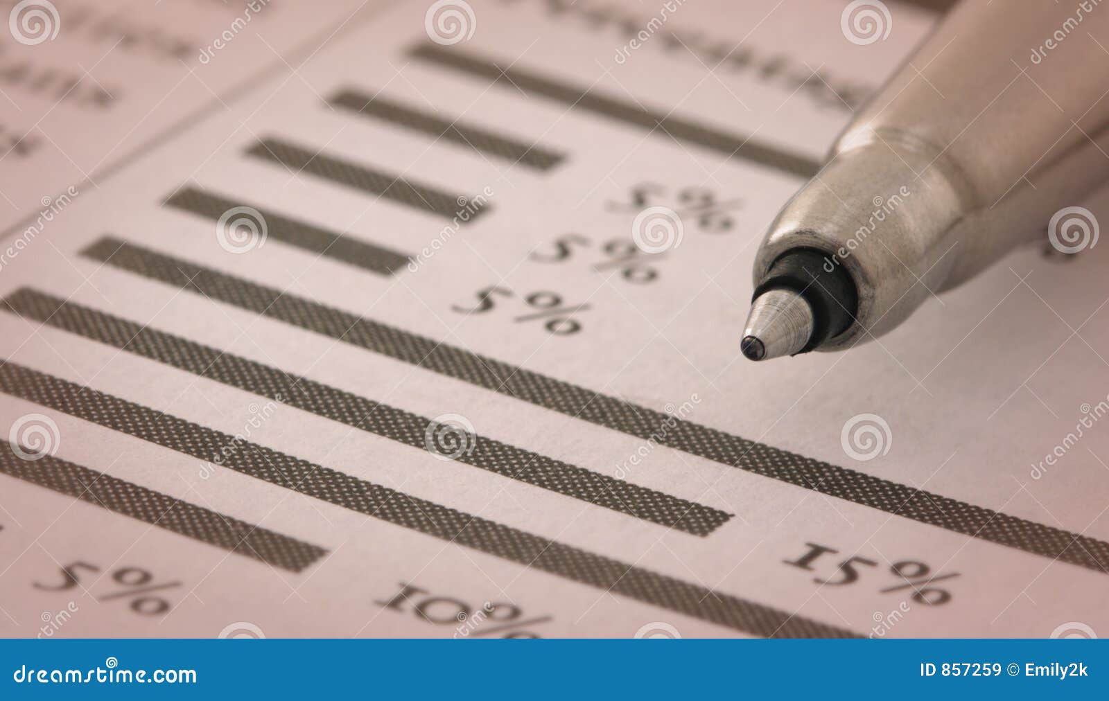 Pen on Financial Chart stock image. Image of economy, income - 857259