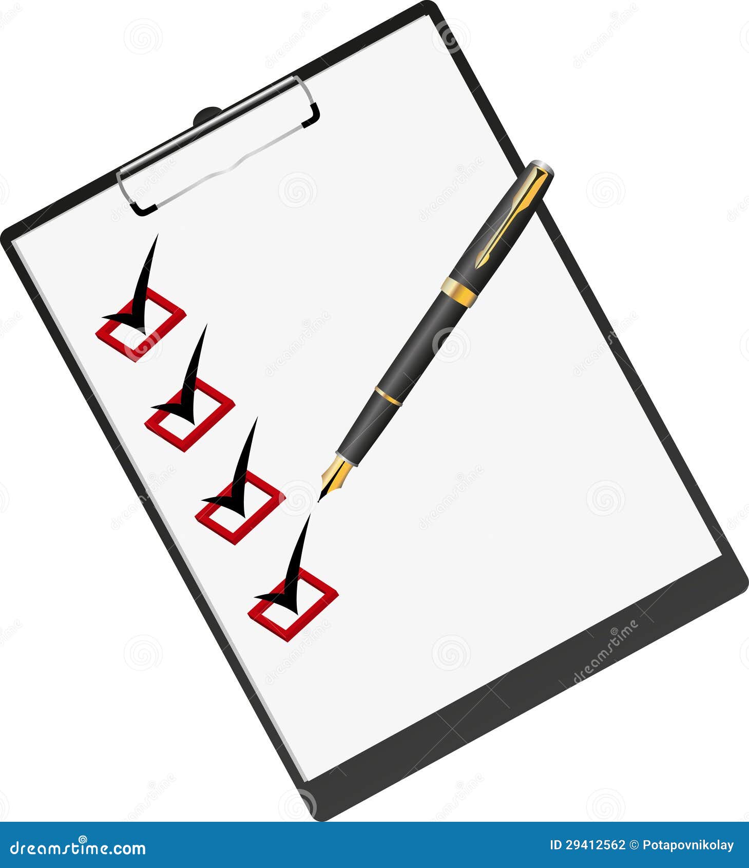 Pen and folder for papers. stock vector. Illustration of drawing - 29412562