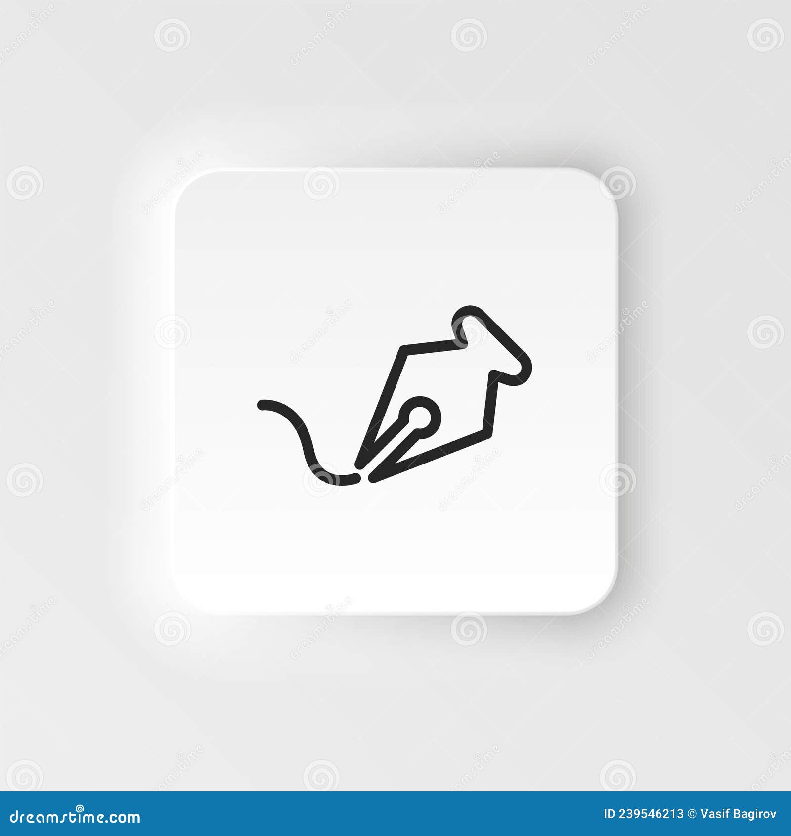 Pen, Freeform Vector Icon. Element of Design Tool for Mobile Concept ...