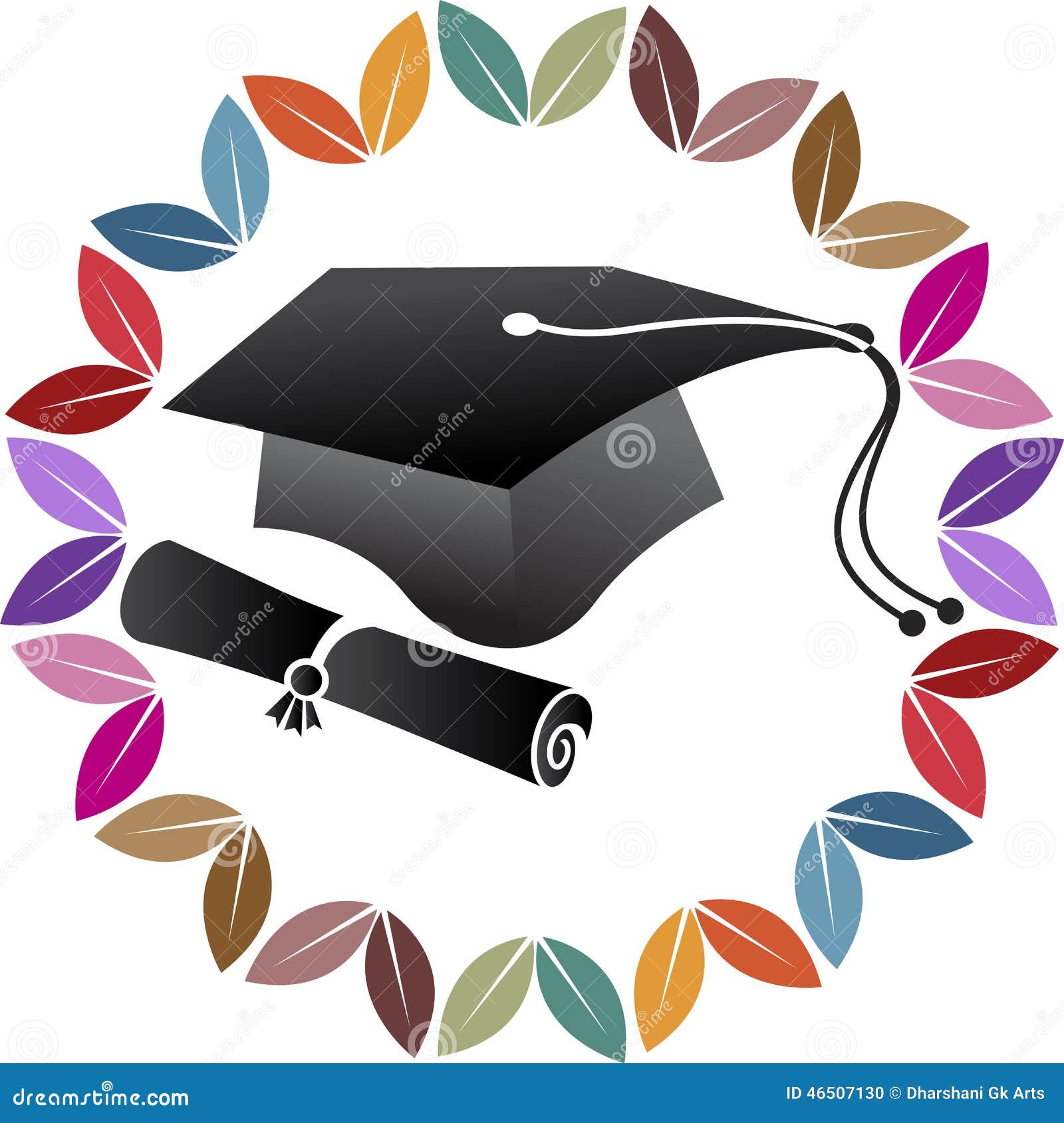 Pen graduation cap logo stock vector. Illustration of care - 46507130
