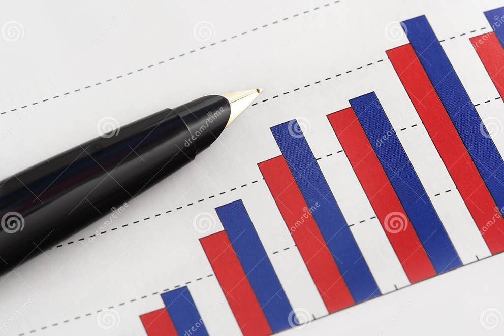 Pen on Graph stock image. Image of office, diagram, marketing - 873673