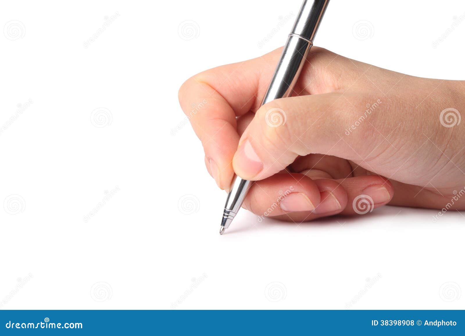 Pen in the hand stock photo. Image of human, closeup - 38398908