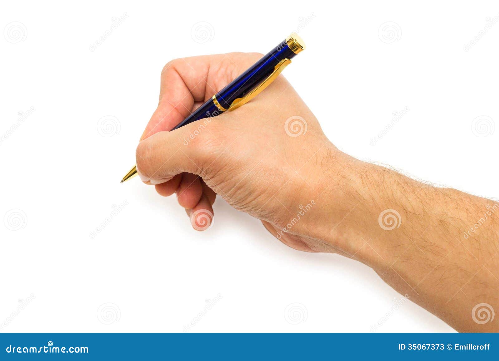 Pen in the hand stock image. Image of hand, working, female - 35067373