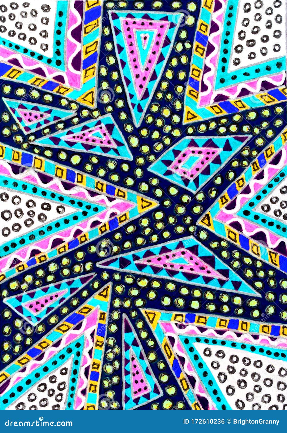 A Segmented Abstract Patterned Background. Stock Illustration ...