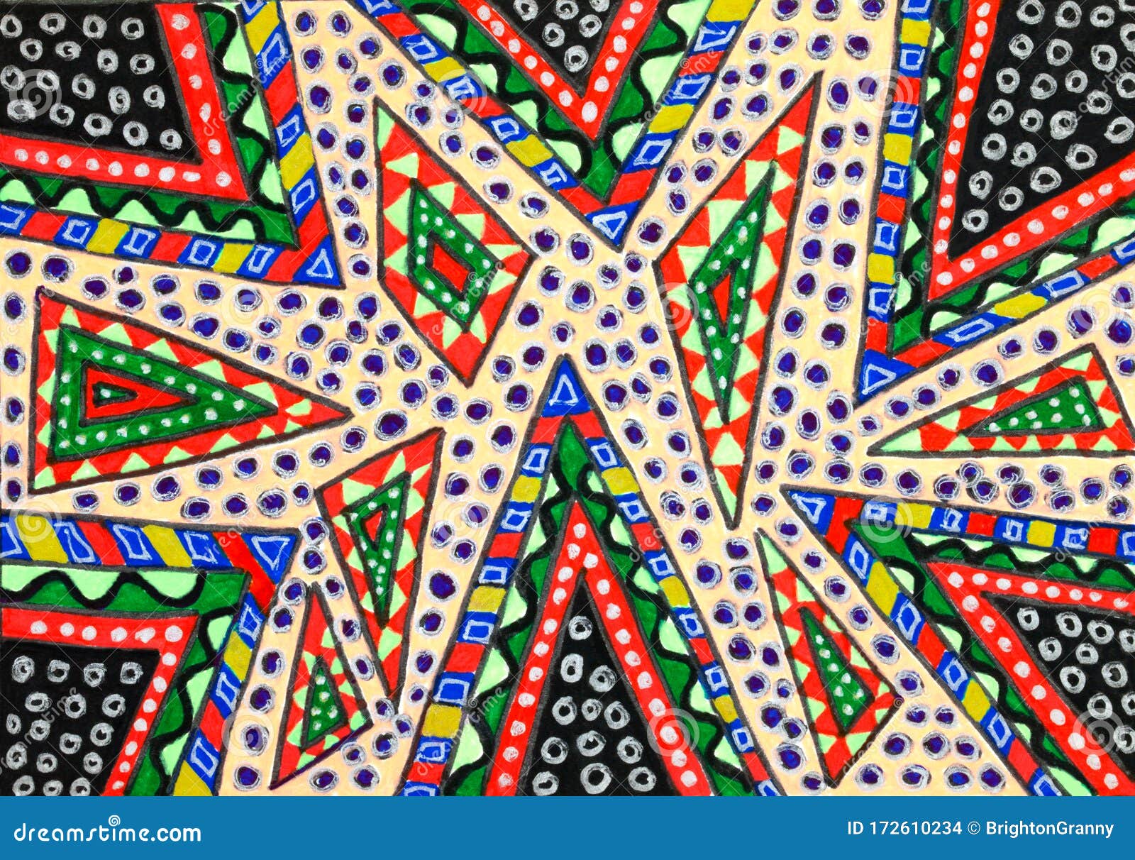 A Segmented Abstract Patterned Background. Stock Illustration ...