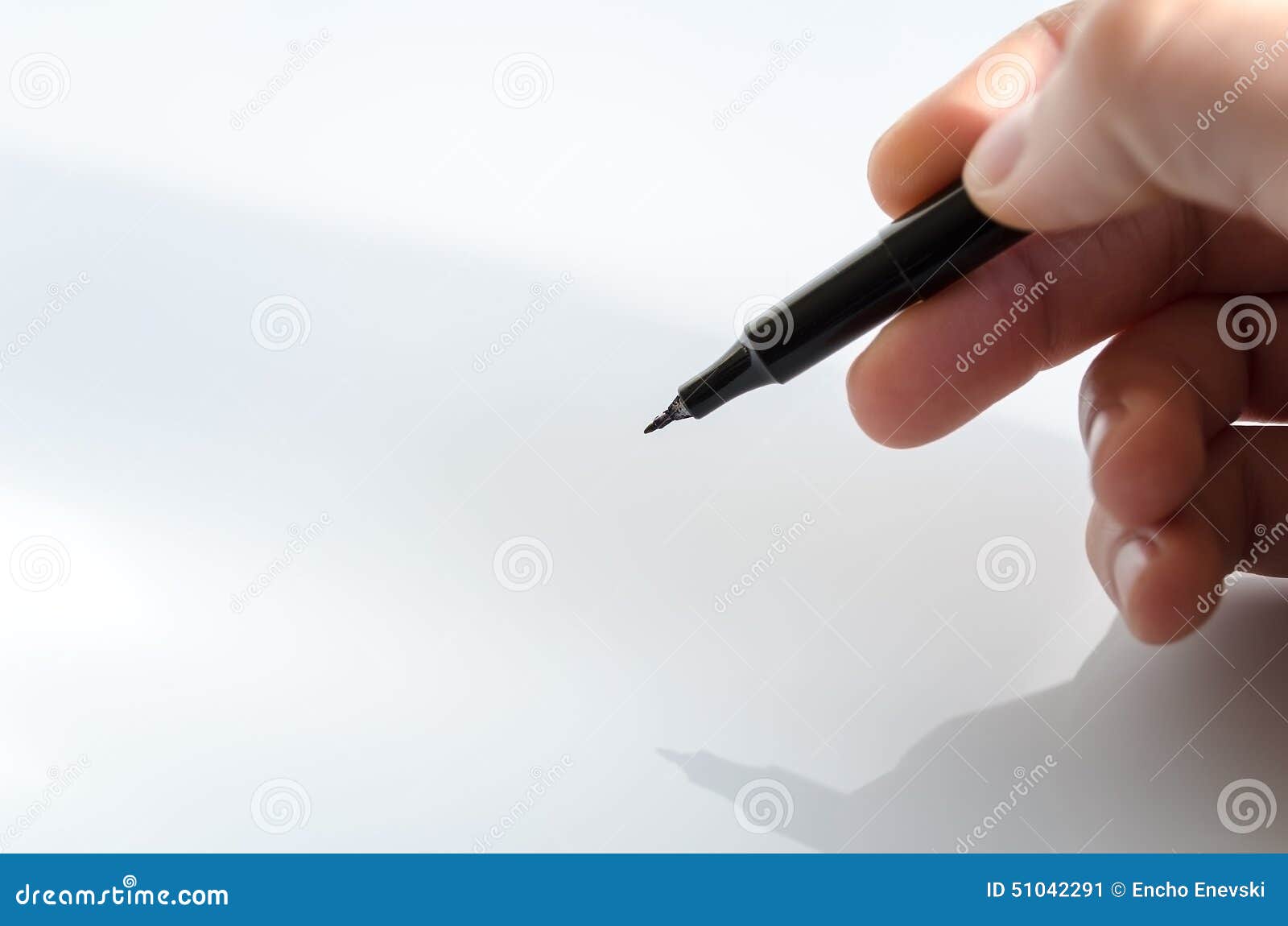 Pen in the hand stock image. Image of hand, holding, design - 51042291