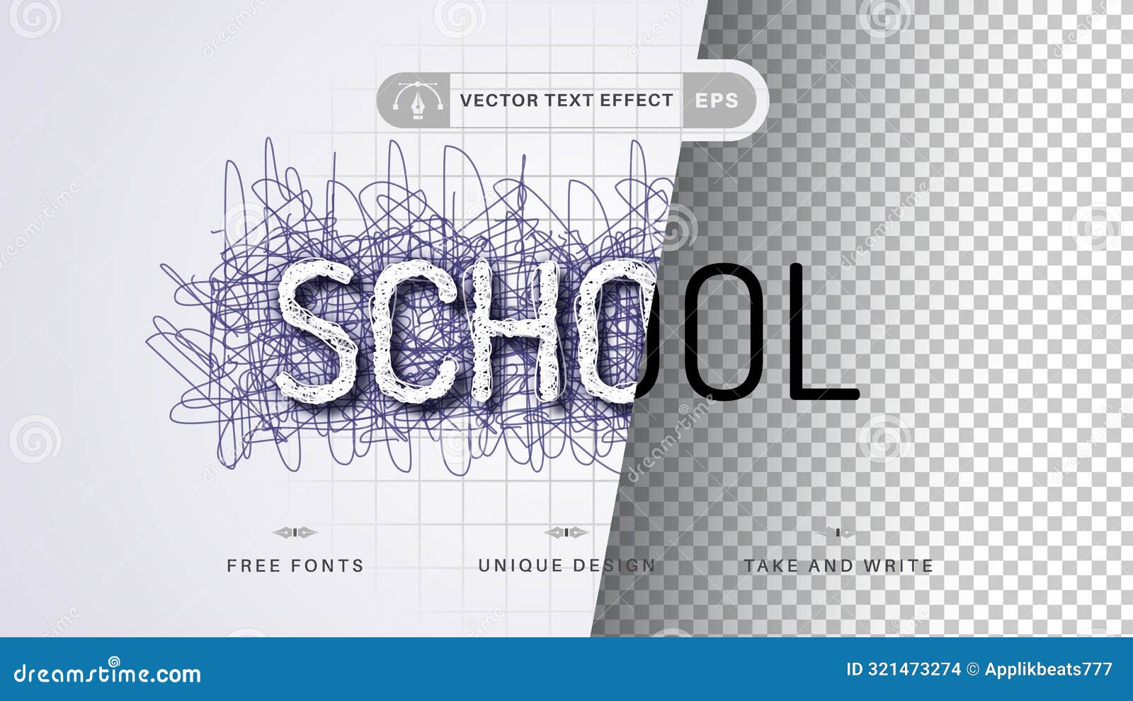 Pen Hatching - Editable Text Effect, Font Style Stock Vector - Illustration of style, symbol ...