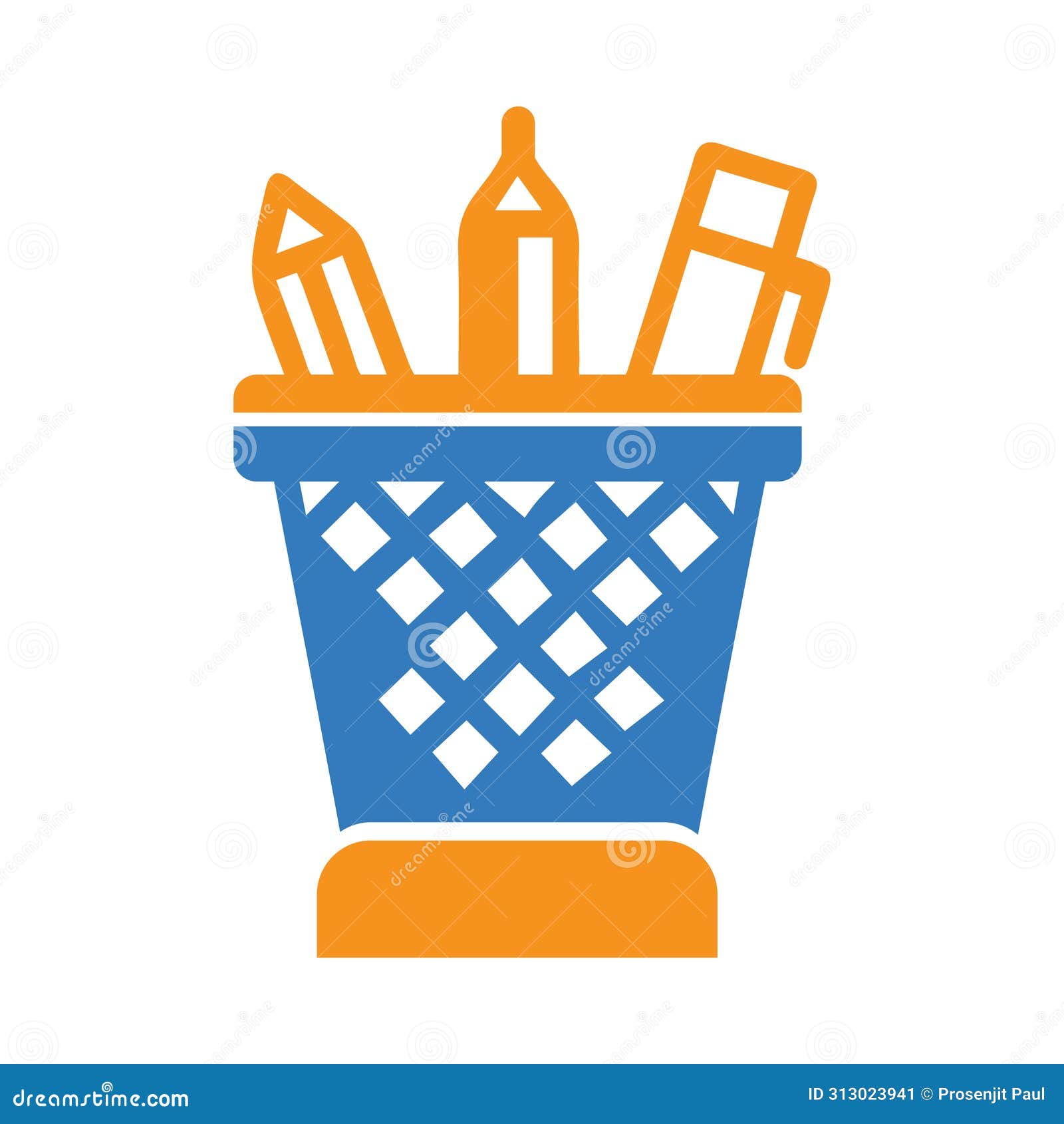 Pen, Holder, Scale, Pencil, Pot, Pen Pot, Ruler, Pen Holder Icon Stock ...