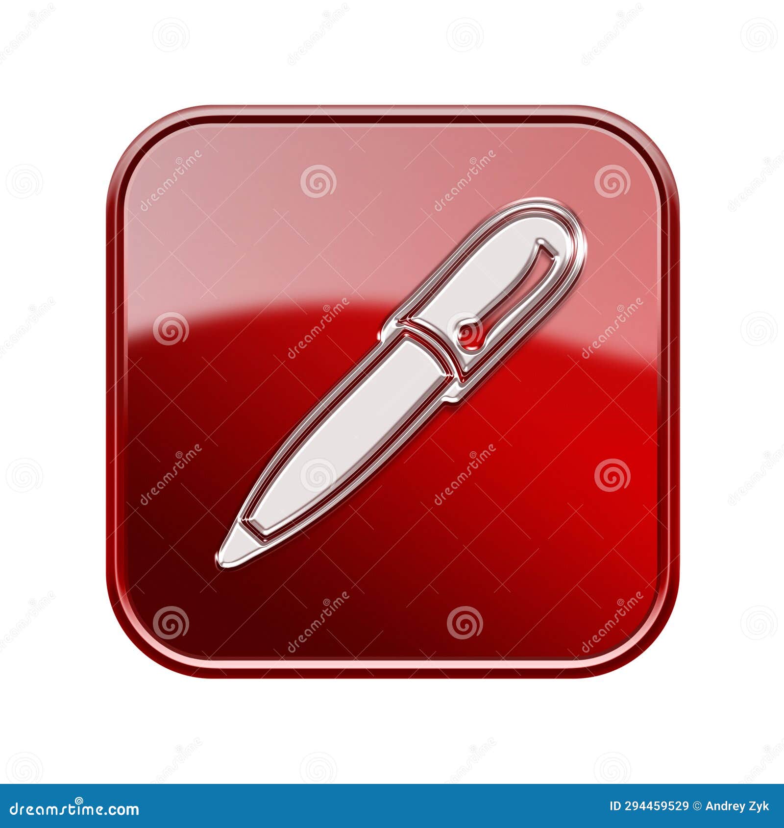 Pen icon glossy red. stock illustration. Illustration of line - 294459529