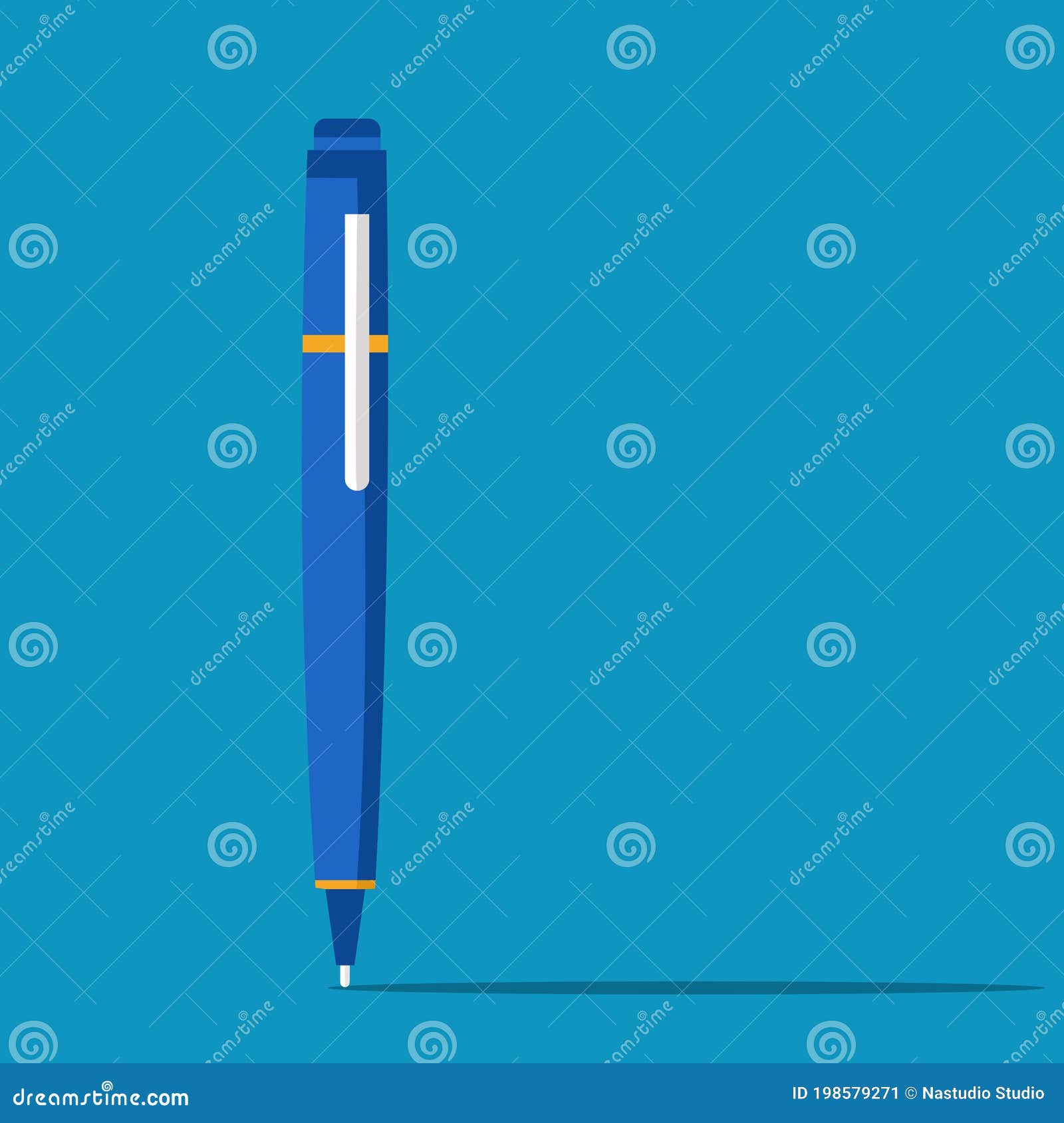 Pen Icon. Pen Symbol Isolated on Background Stock Vector - Illustration ...