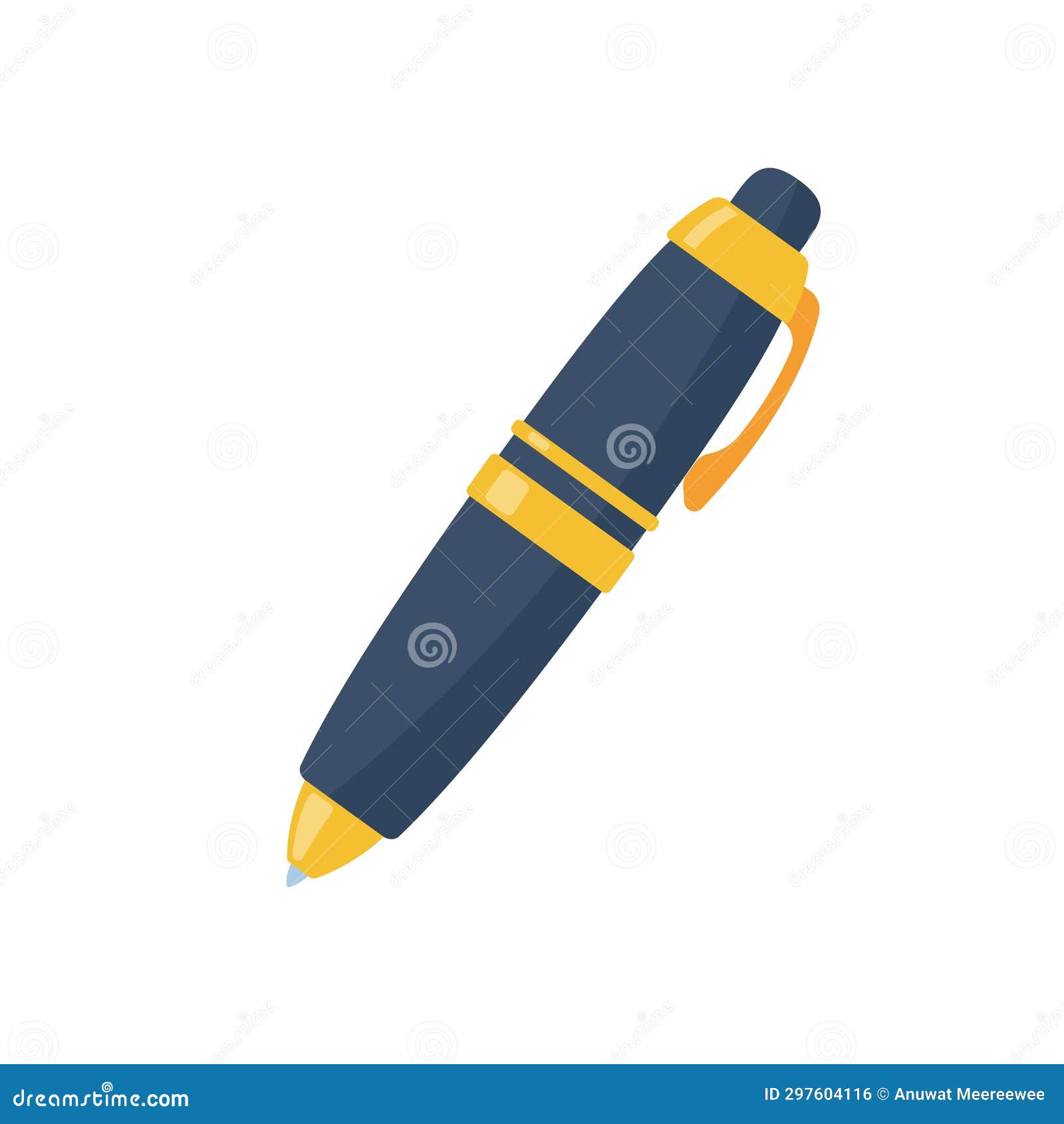 Pen Icon. Tax Contract Signing Concept Stock Vector - Illustration of ...