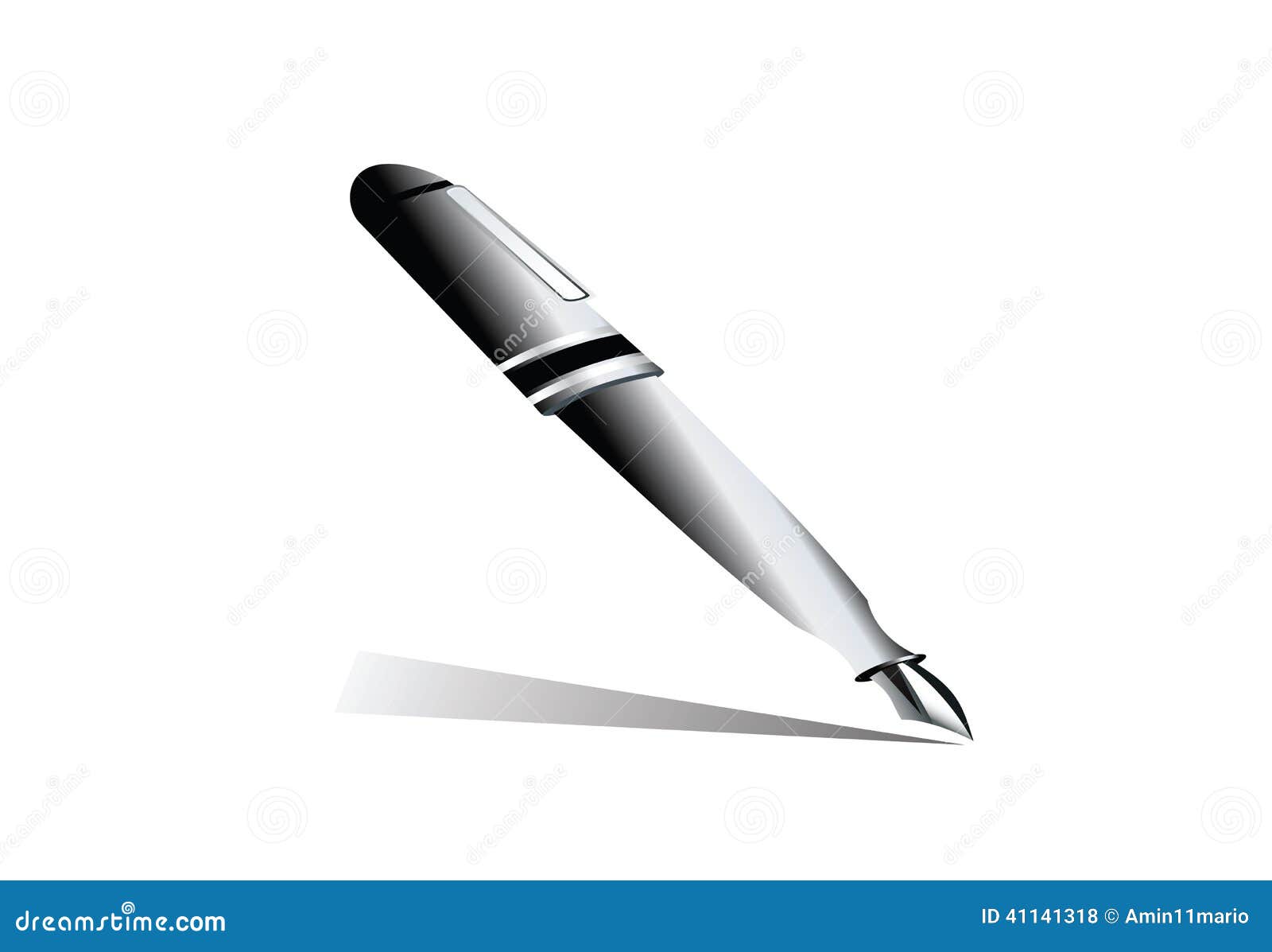 Pen illustration stock illustration. Illustration of cartoon - 41141318