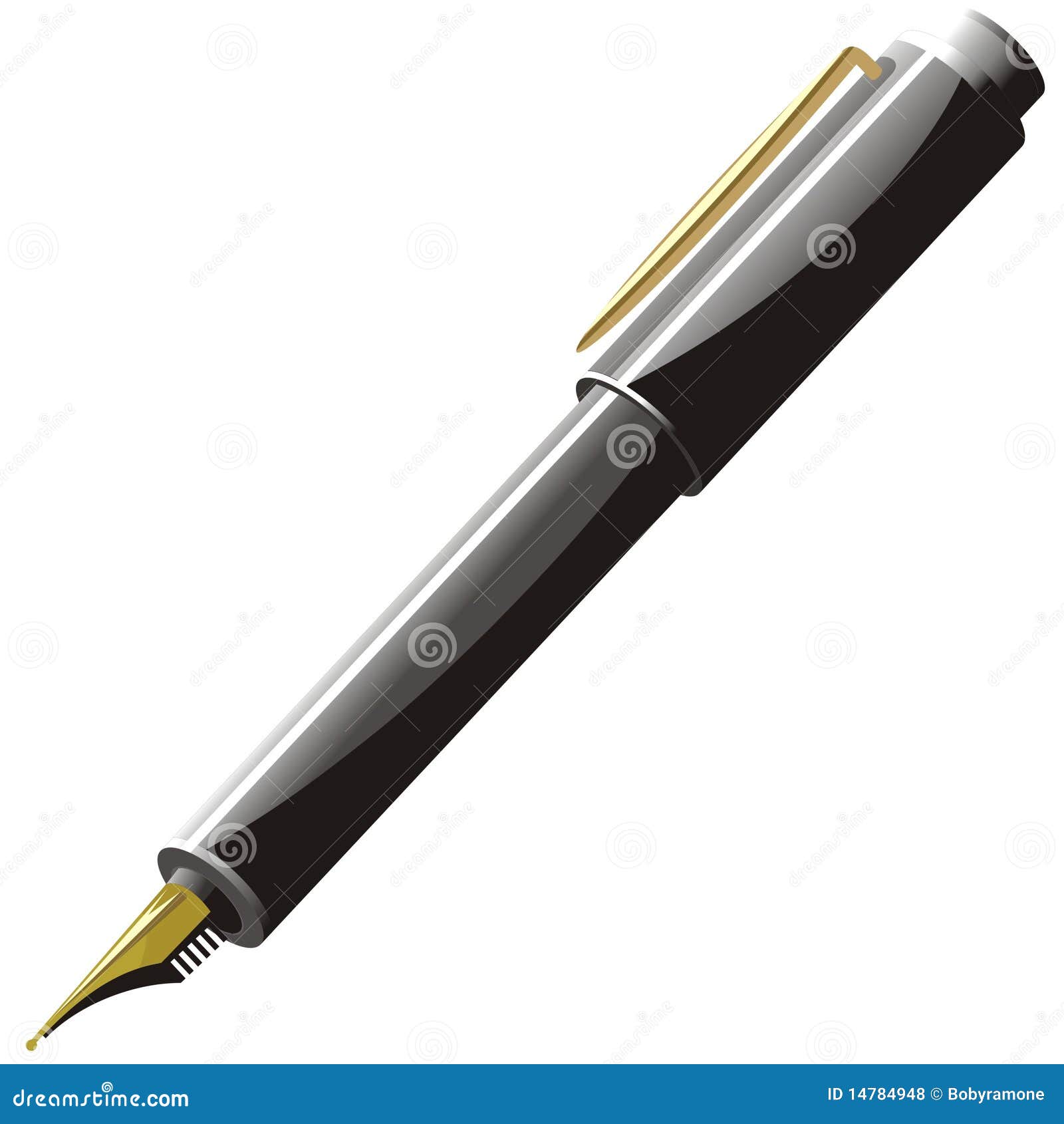 Pen ink stock vector. Illustration of logo, paper, write - 14784948