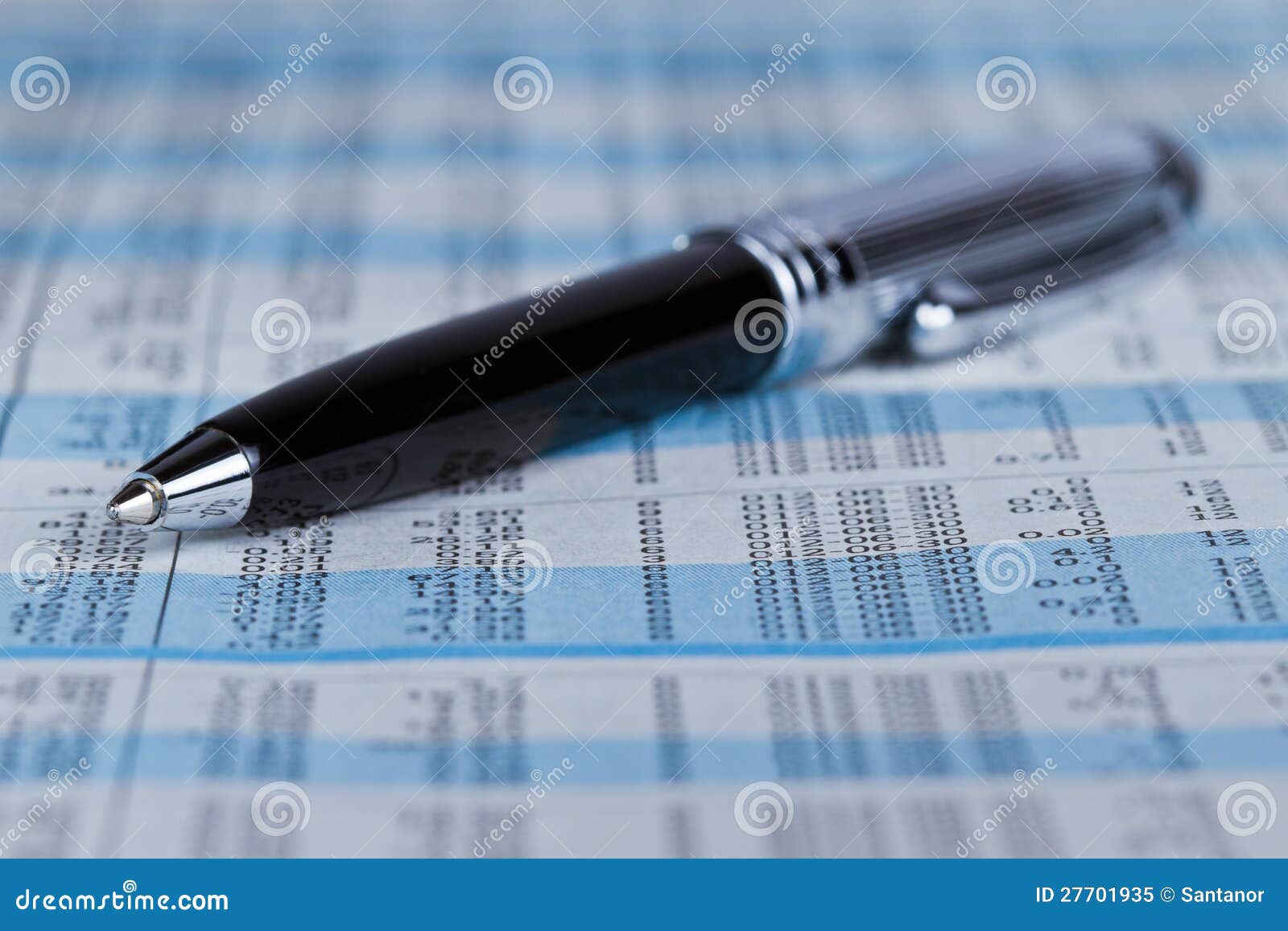 Pen on investment report stock image. Image of business - 27701935