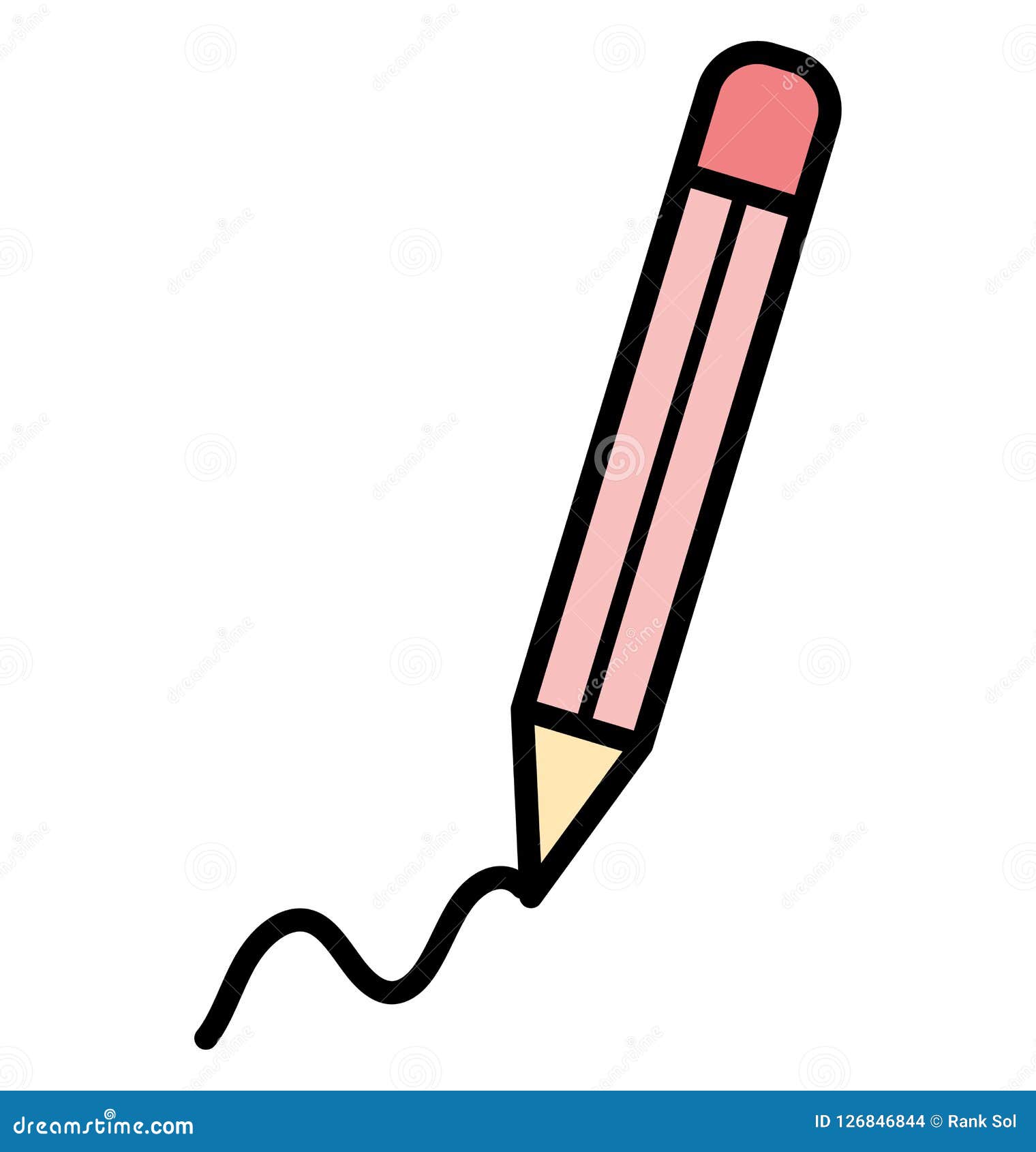 Pen Isolated Vector with Line and Fill Icon Stock Vector - Illustration ...