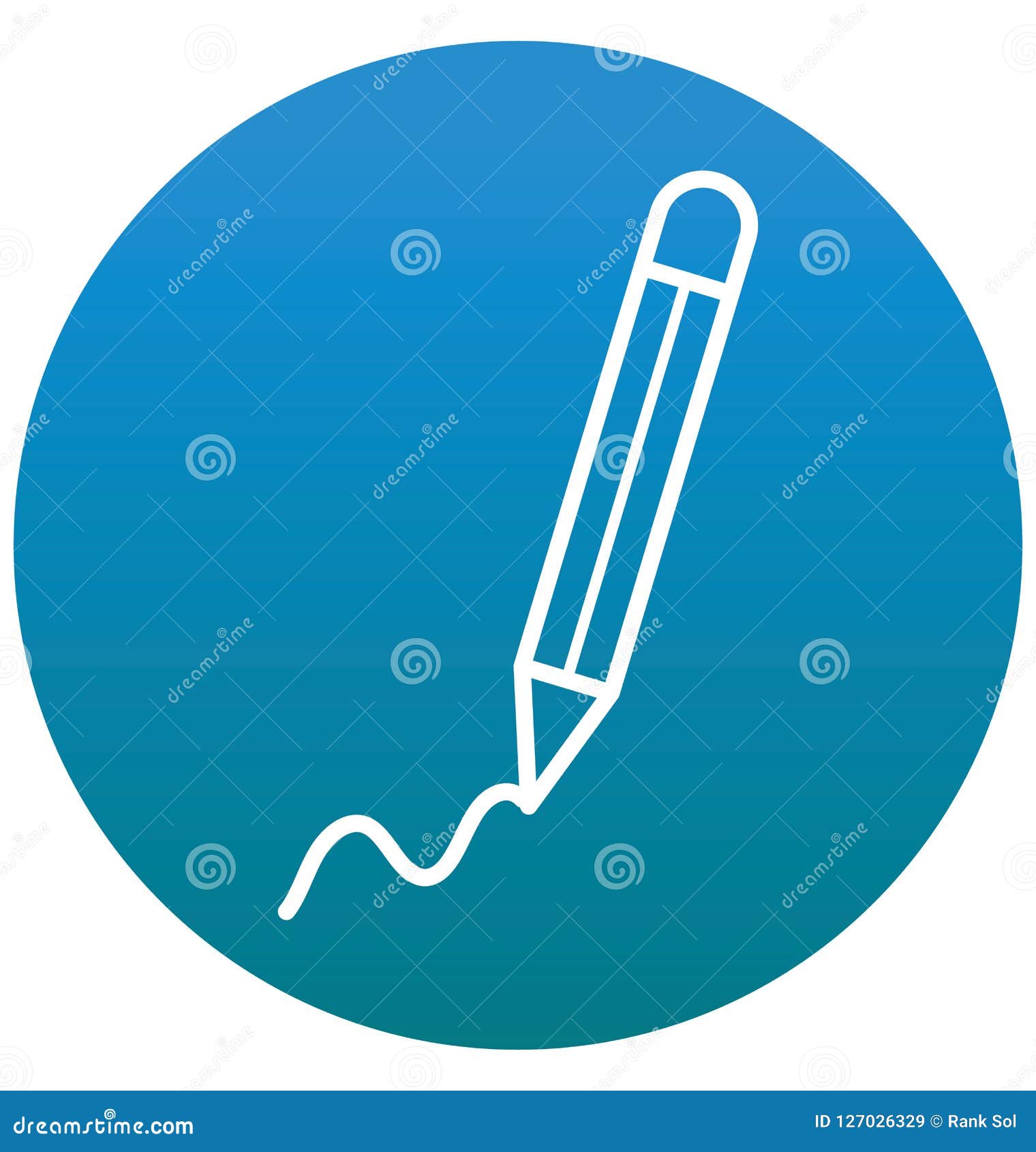 Pen Isolated Vector with Line and Fill Icon Stock Vector - Illustration ...