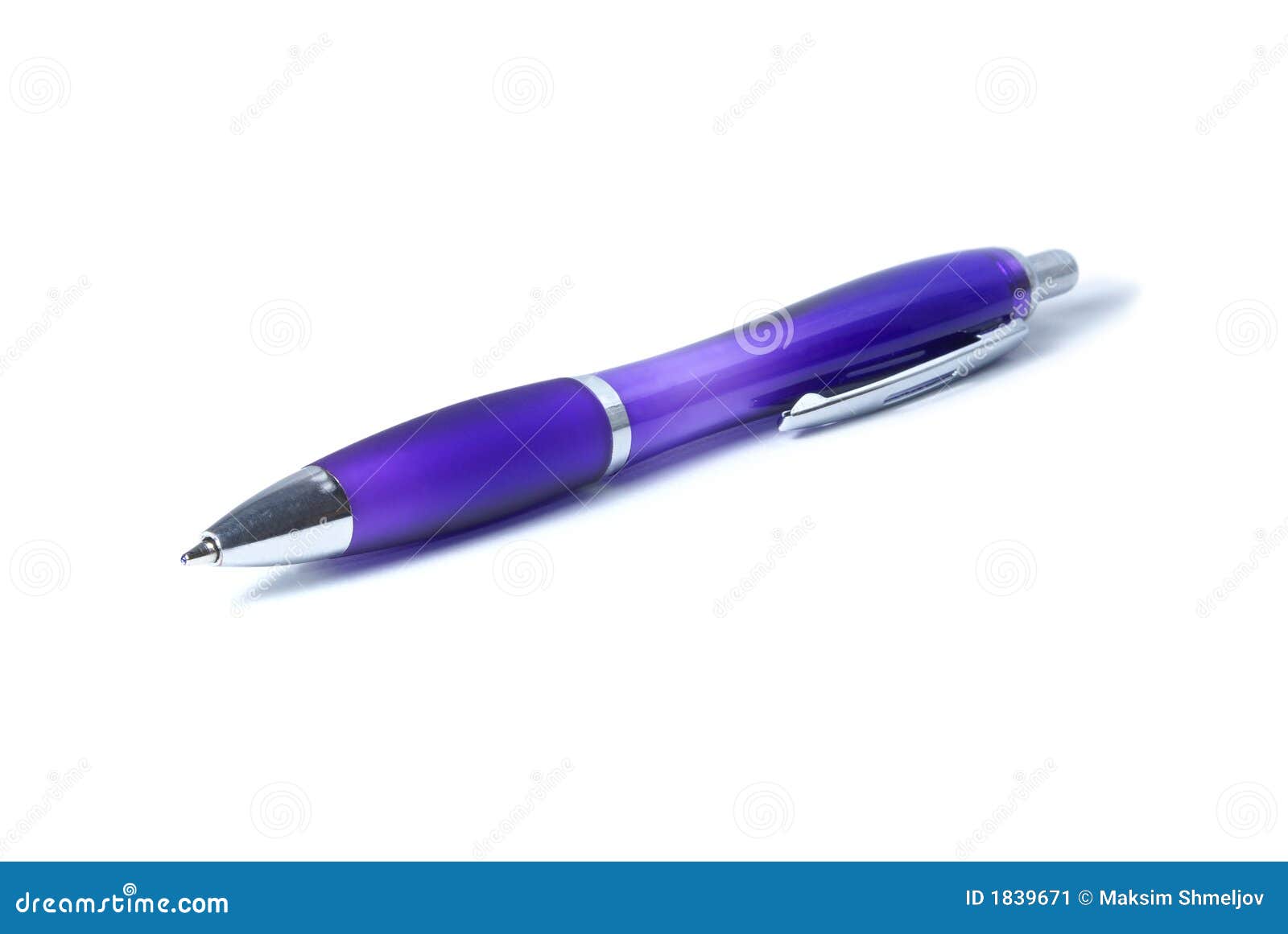 Pen isolated on white stock image. Image of core, shadow - 1839671