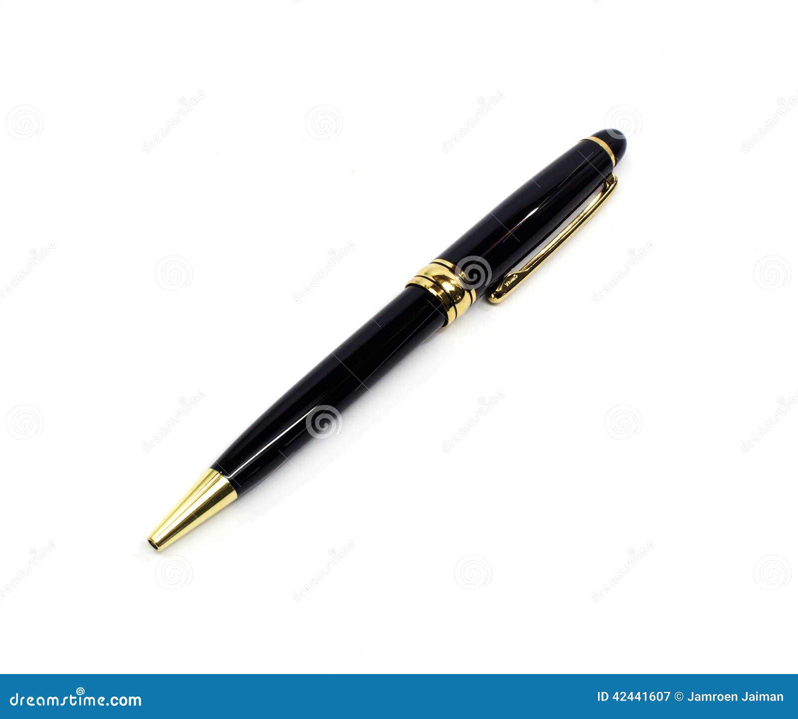 Pen isolated on white stock image. Image of office, business - 42441607