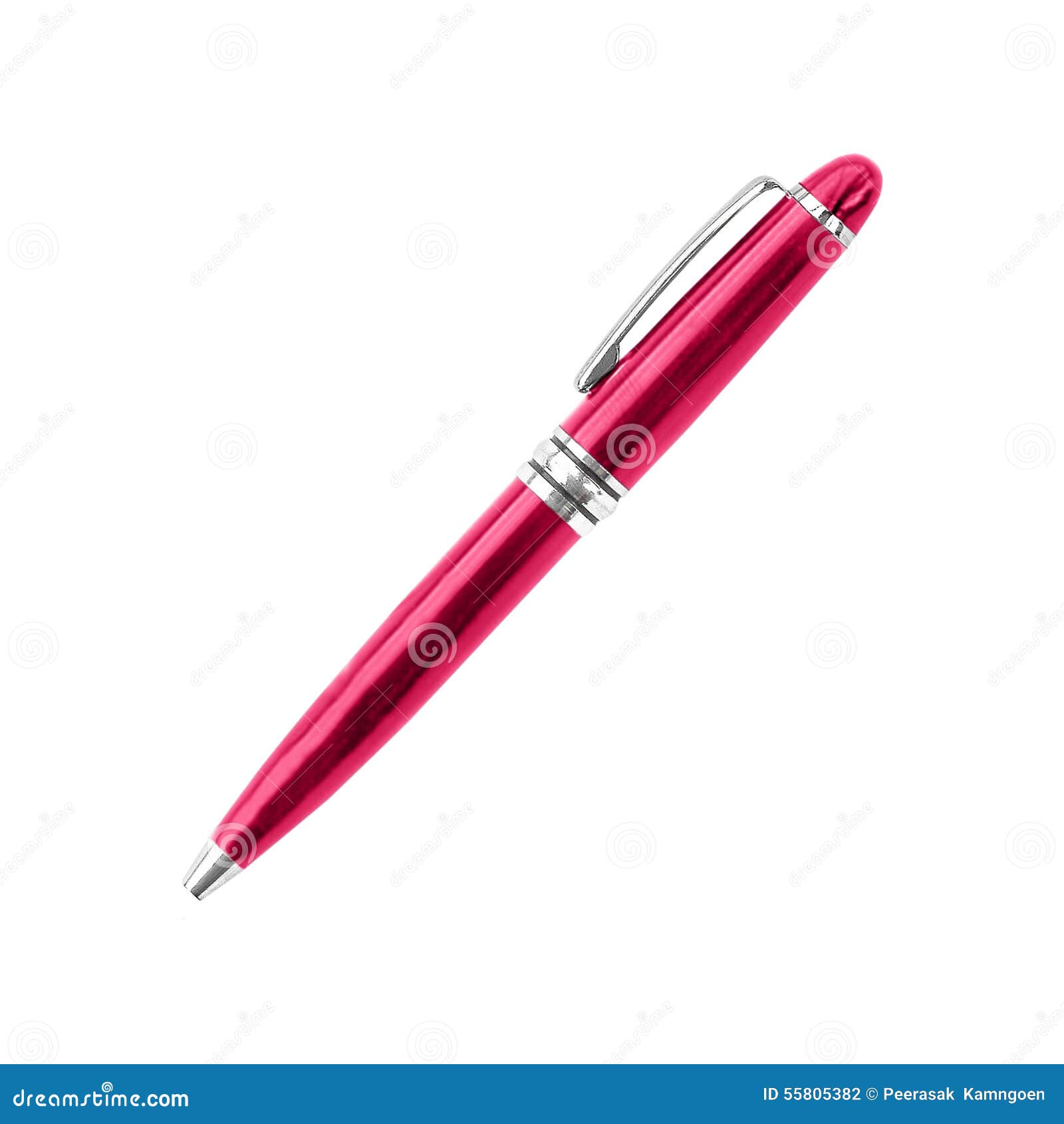 Pen isolated on white stock photo. Image of pencil, bright - 55805382