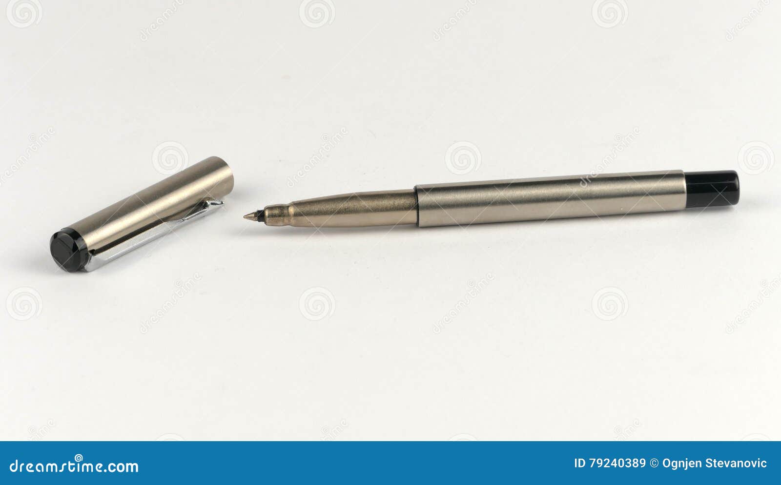 Pen isolated stock image. Image of bright, metallic, accessory - 79240389