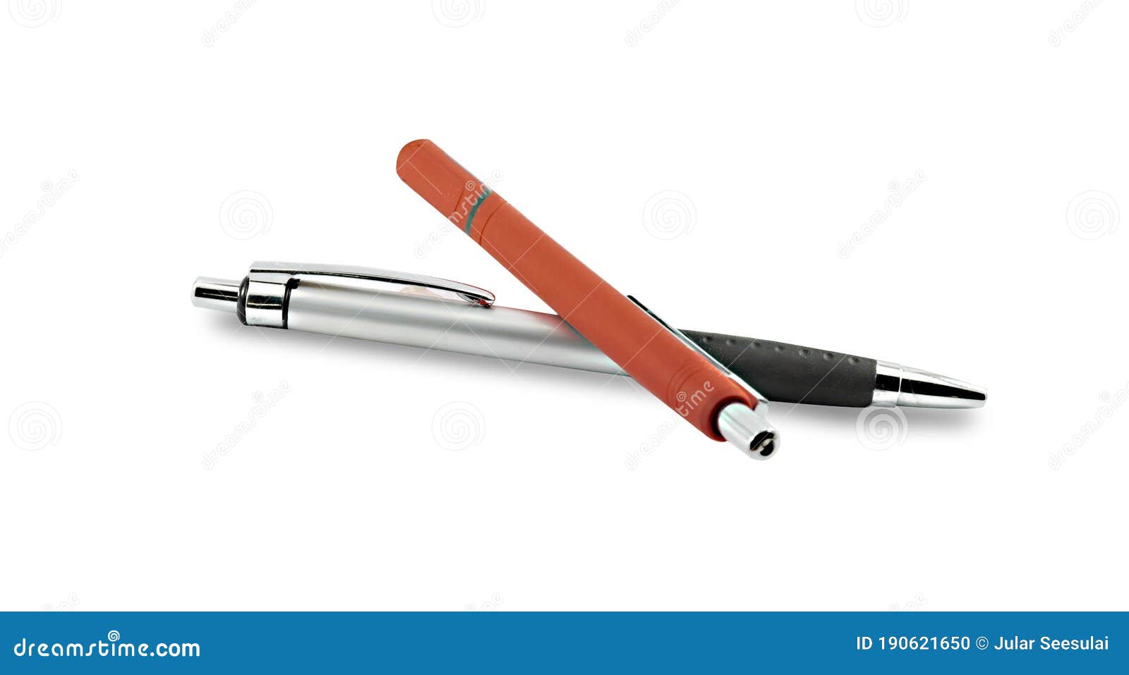 Pen Isolated on White Background Stock Photo - Image of sign, pencil ...