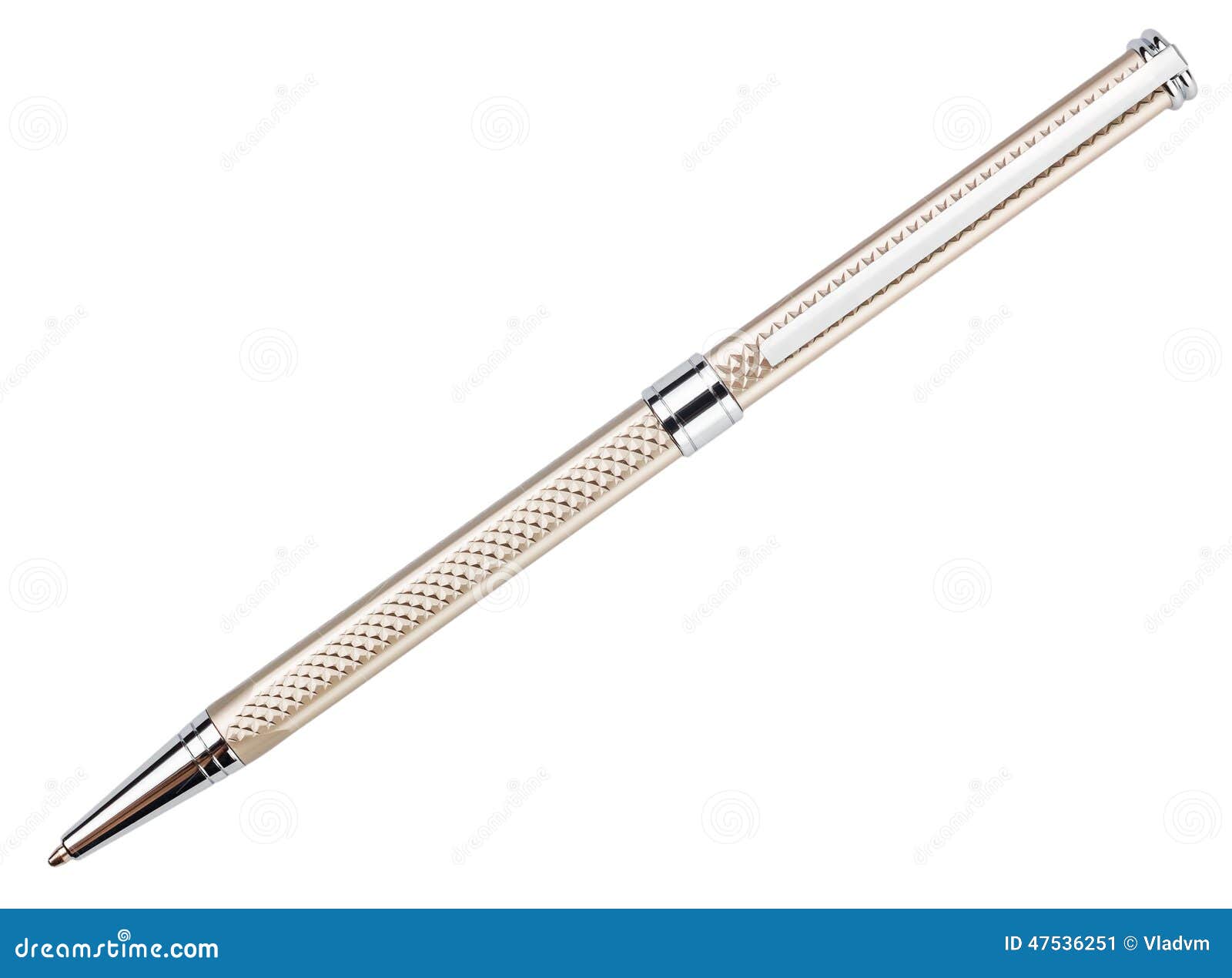 Pen Isolated on White Background Stock Image - Image of metallic ...