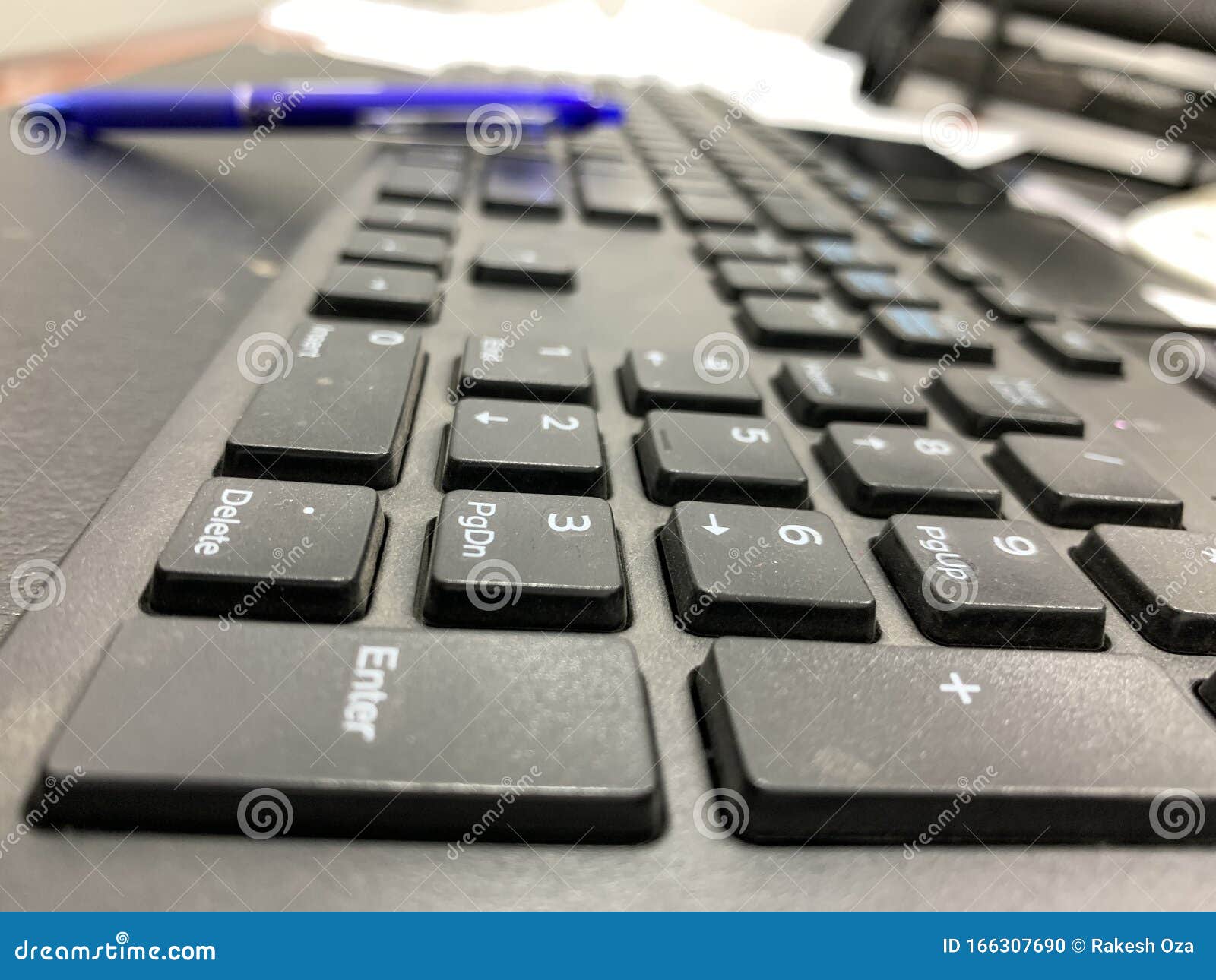 Pen and keyboard stock photo. Image of office, lots - 166307690