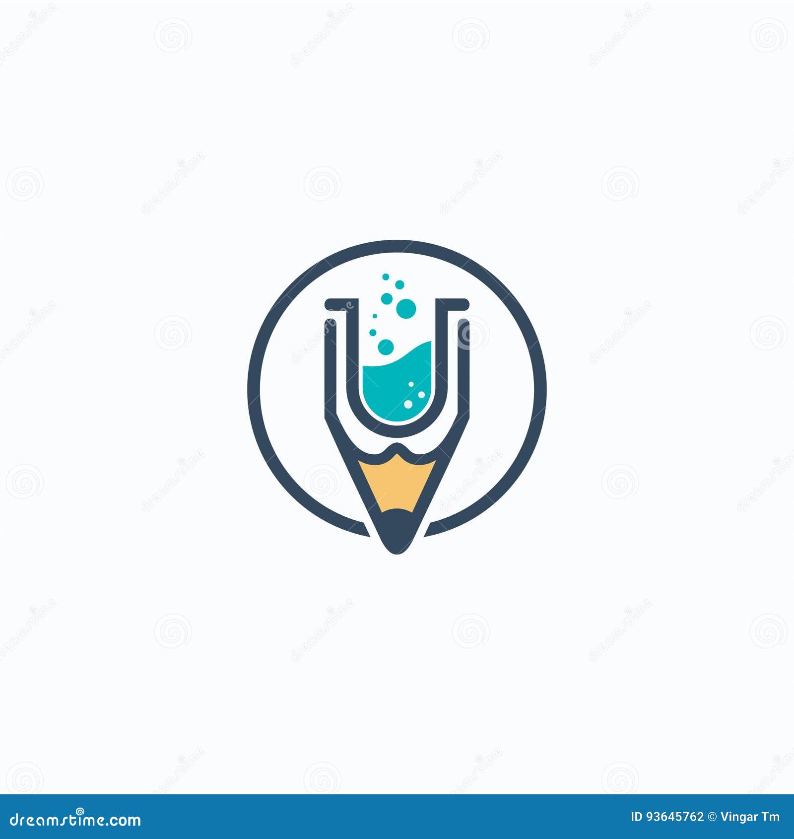 Pen laboratory stock vector. Illustration of fingers - 93645762