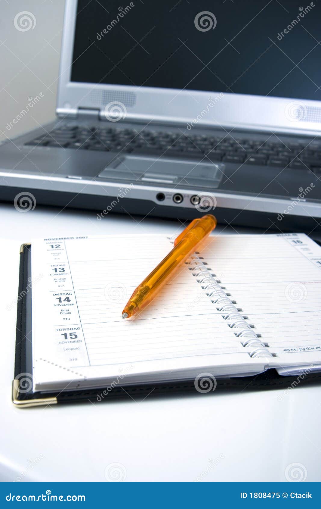 Pen and laptop stock image. Image of electronic, monitor - 1808475