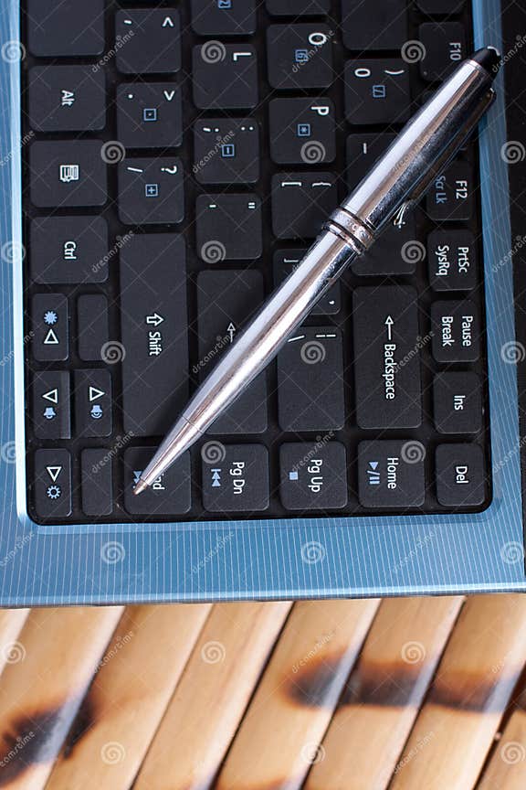 Pen laptop keybord stock photo. Image of laptop, powerful - 24185334