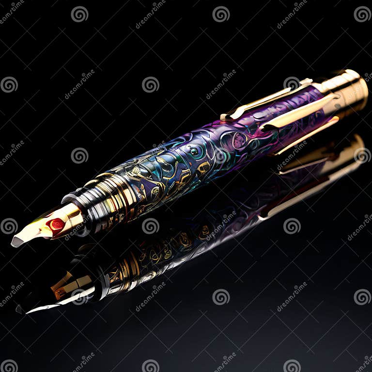 A Pen and a Laser Pointer Blended into a Writing Tool that Als Stock ...