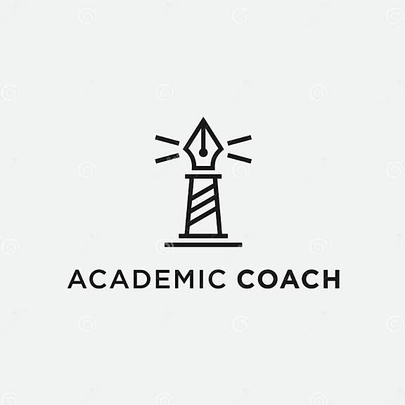 Pen Lighthouse Logo Design Vector Illustration Stock Vector ...